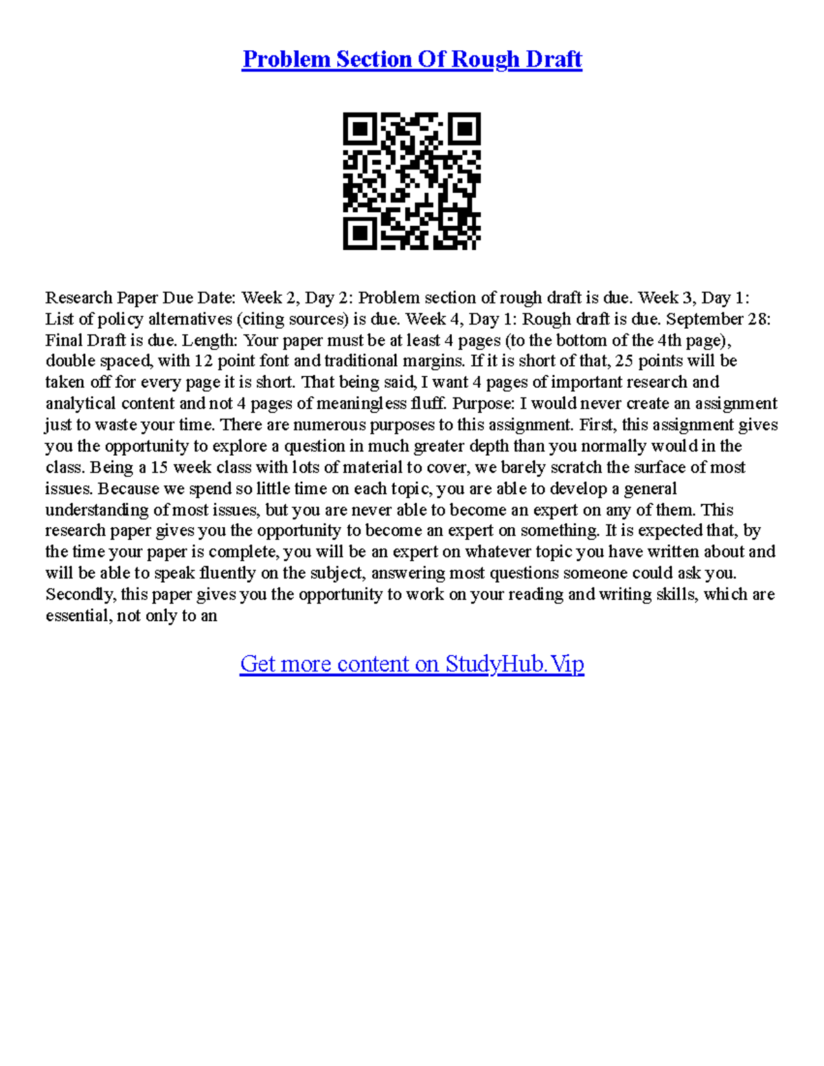 What Is A Rough Draft Essay - Problem Section Of Rough Draft Research ...