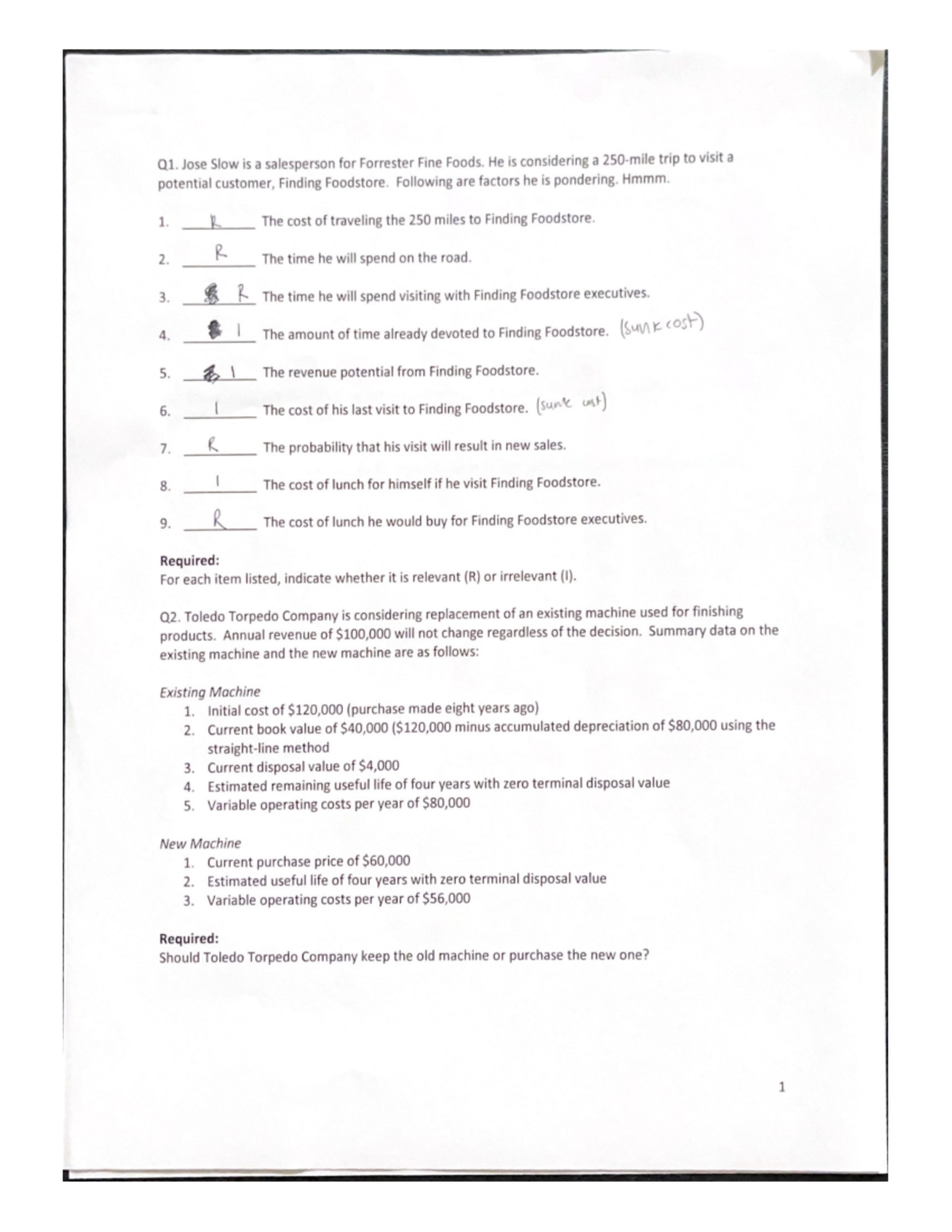 Ch8 questions - ACCT 210 - Studocu
