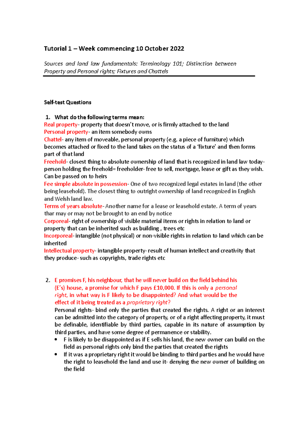 Tutorial 1 - Tutorial 1 – Week commencing 10 October 2022 Sources and ...