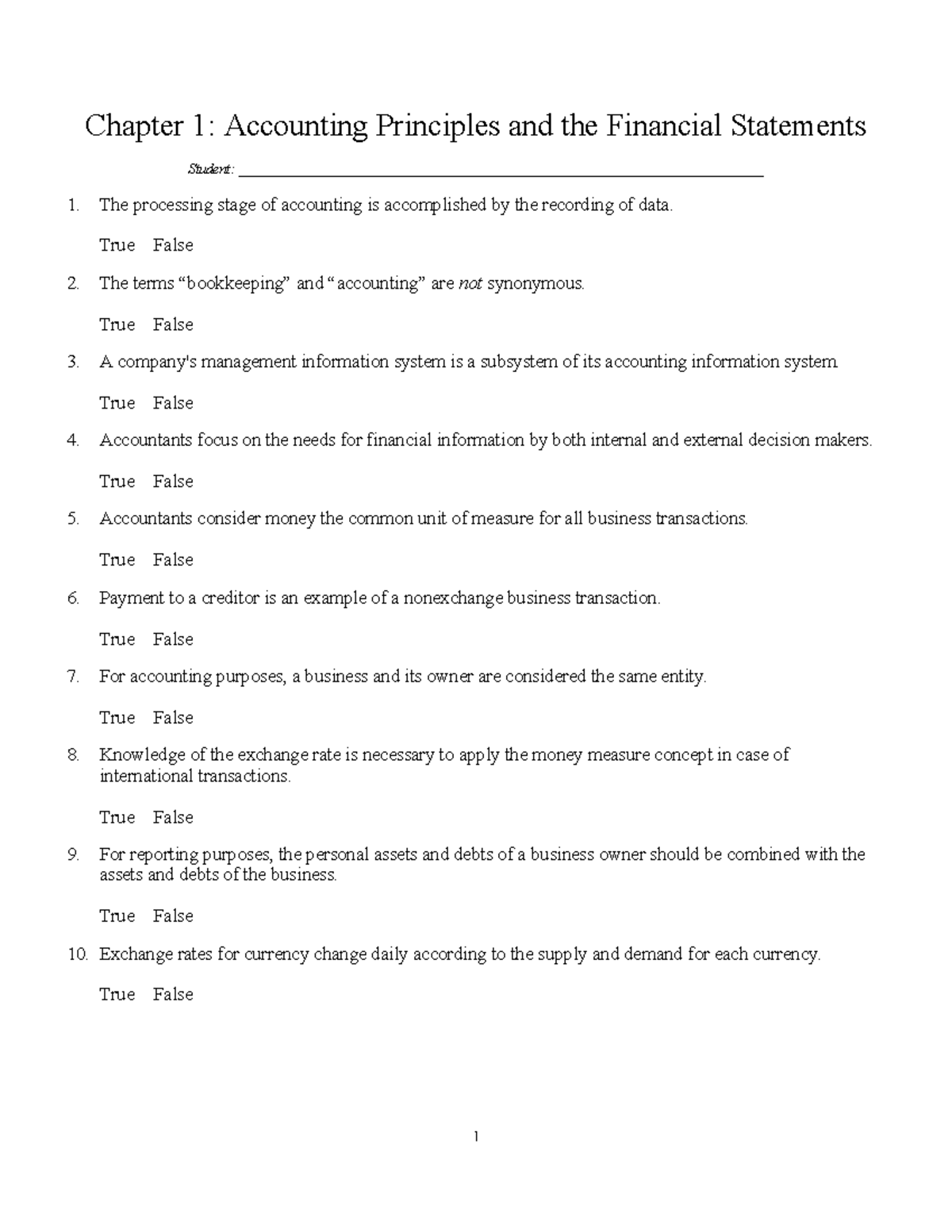 Principles of Accounting 12th Edition Needles Test Bank - - Studocu