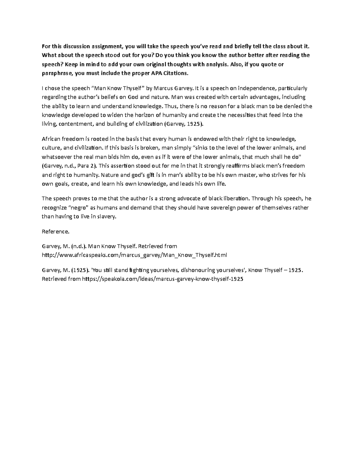 Discussion Assignment Unit 4 ENGL 1102 - For this discussion assignment ...