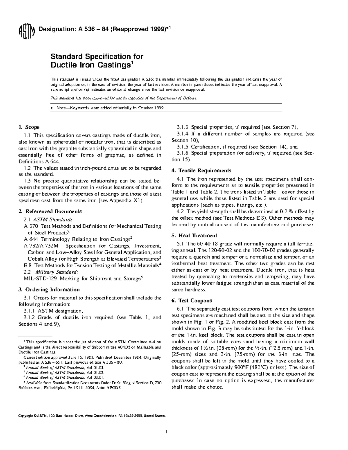 Astm-a536 - This is an example standard showing how to interprete the ...