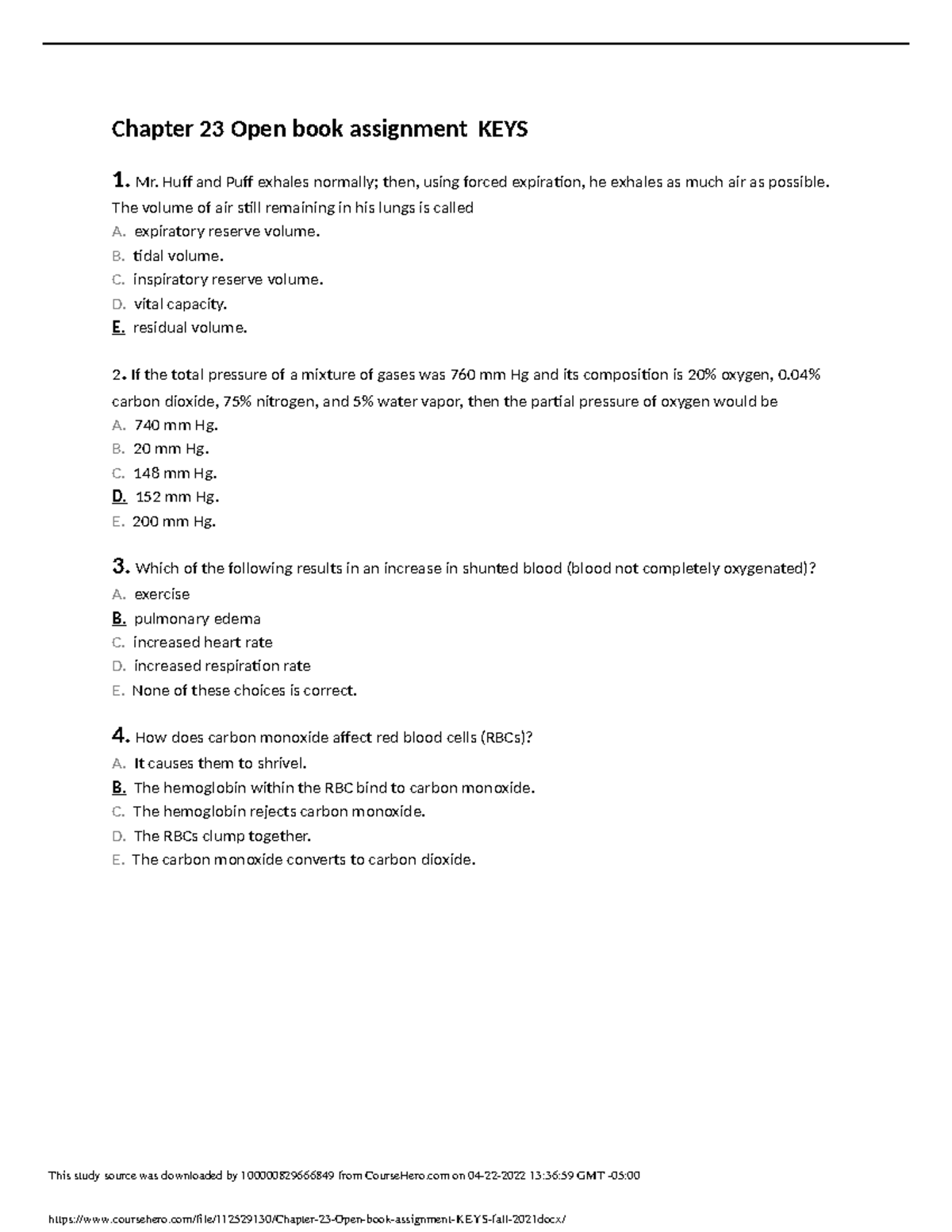 Chapter 23 Open book assignment KEYS fall 2021 - Chapter 23 Open book ...