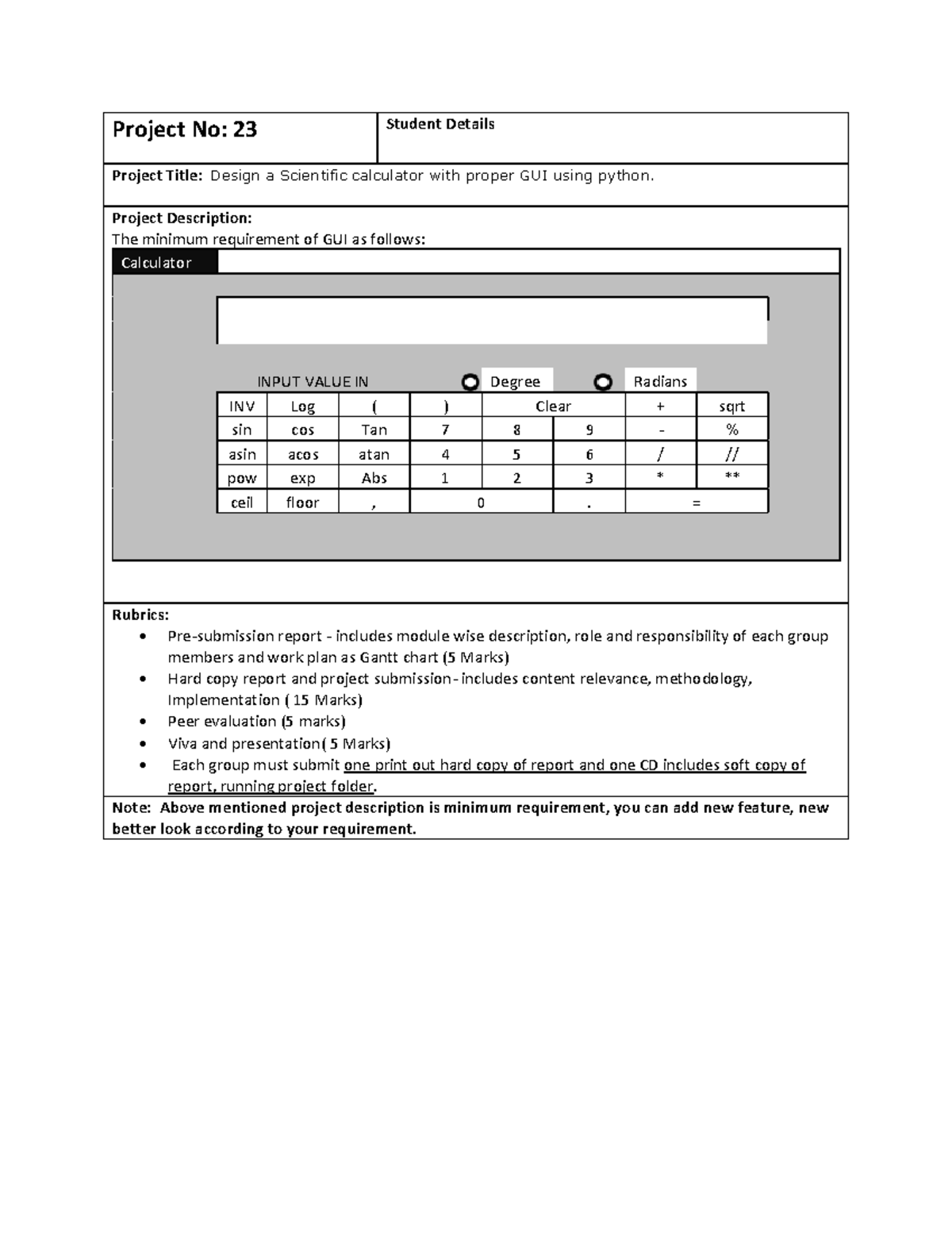 Project 23 - fdggfsd - Project No: 23 Student Details Project Title ...