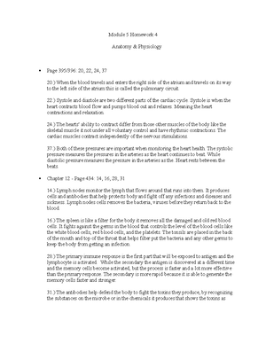 Anatomy 5 - homework - BIO1110 – Anatomy & Physiology Name: Section ...