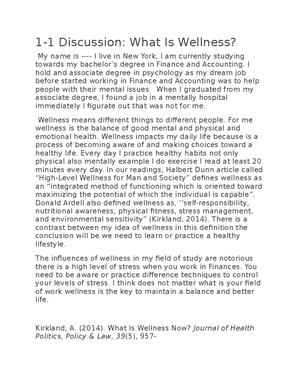 5-1 Discussion: Science and Wellness Discussion Topic - Share a link ...