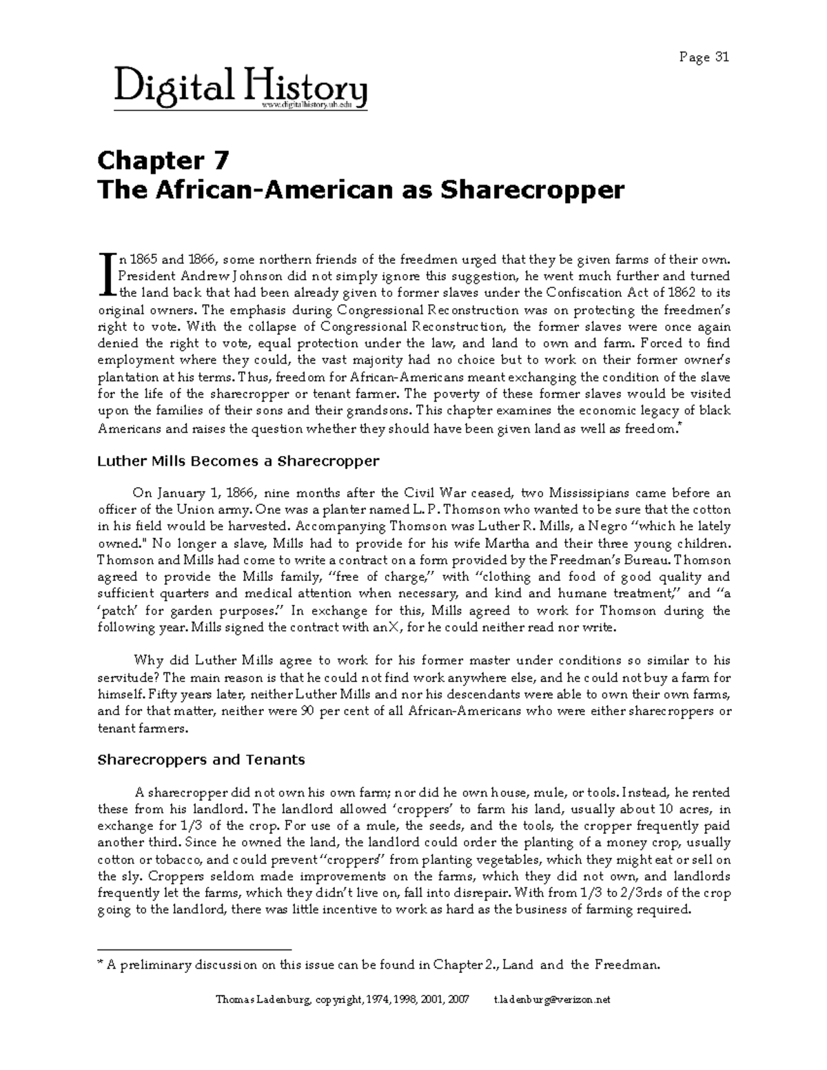 Kami Export - Gavin Seal - The African American Sharecropper - Chapter ...