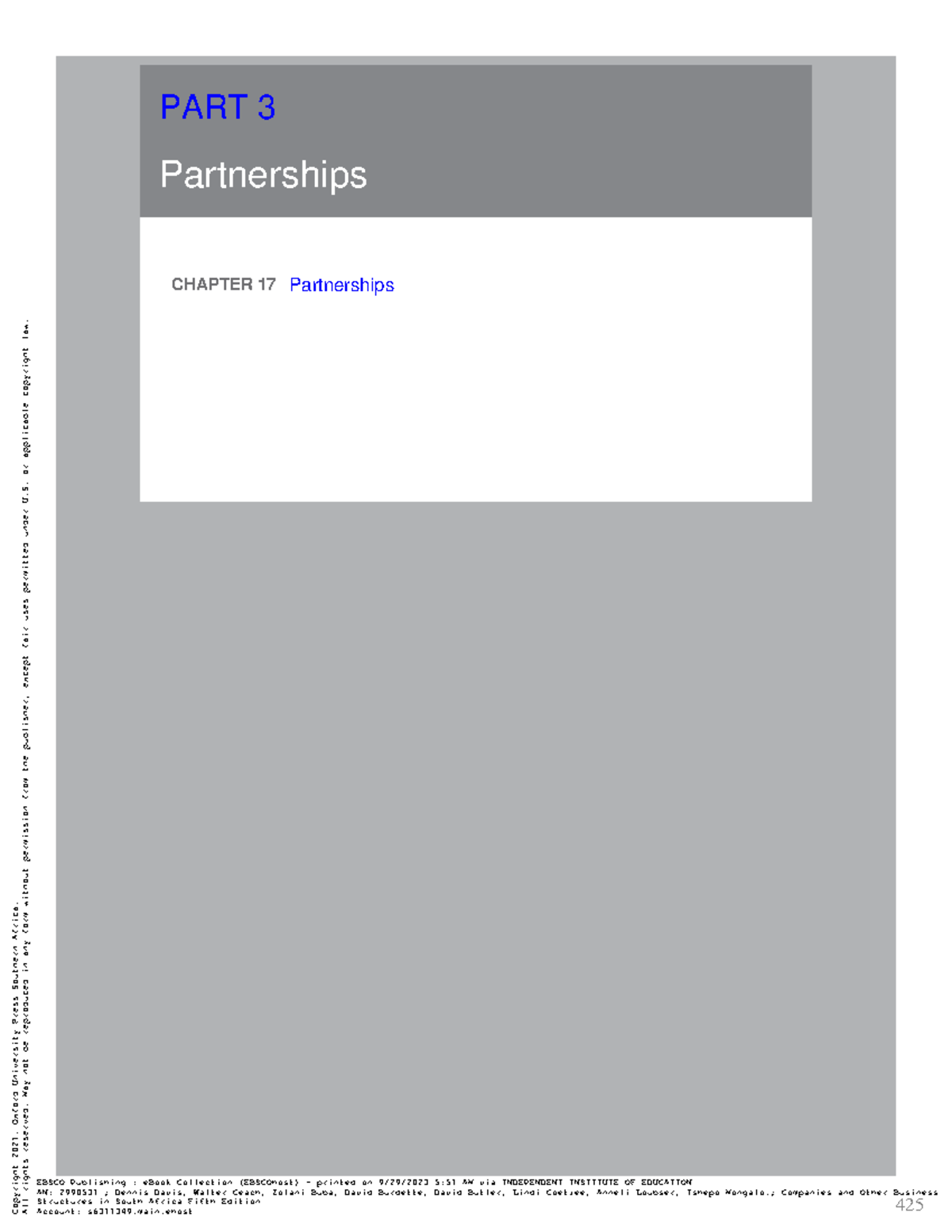 PART3 Partnerships - parts of the textbook in pdf - 425 CHAPTER 17 PART ...