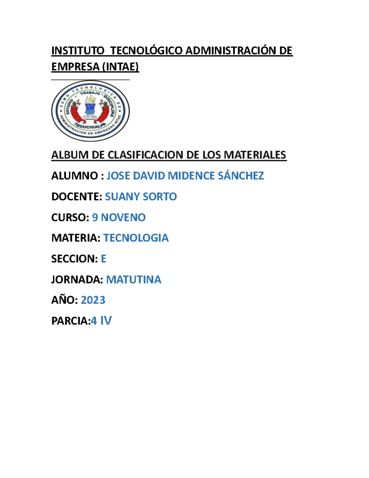 Album Tecnologia 2-1 - Apuntes - INSTITUTO TECNOLÓGICO ADMINISTRACIÓN ...