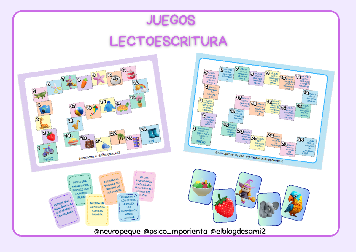 Juego DE Lectoescritura 240509 115544 - Este material está creado con ...