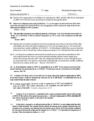 Heat Transfer laboratory convection - Heat transfer laboratory Free and ...