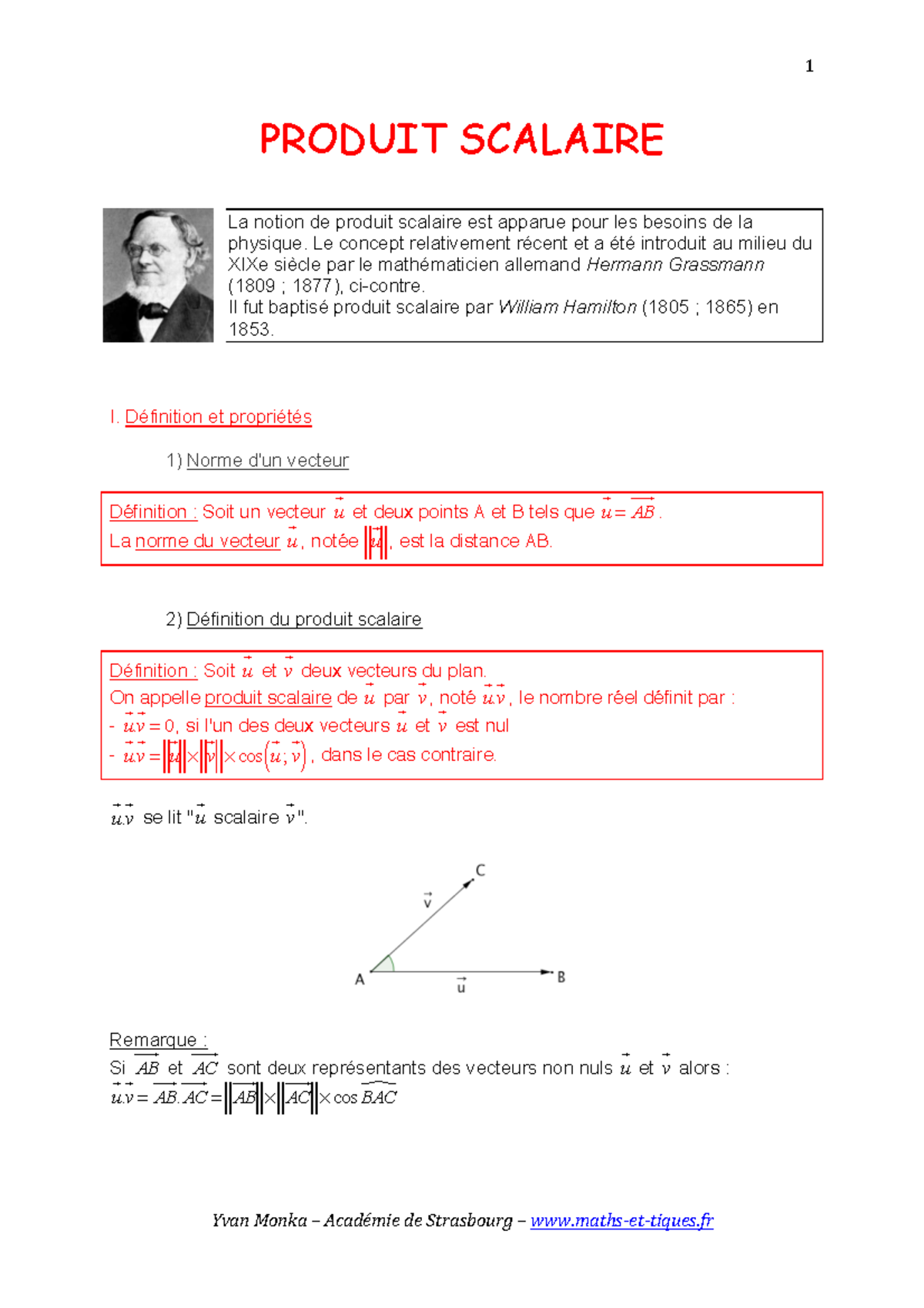 Safari - Ppppp - PRODUIT SCALAIRE La notion de produit scalaire est ...