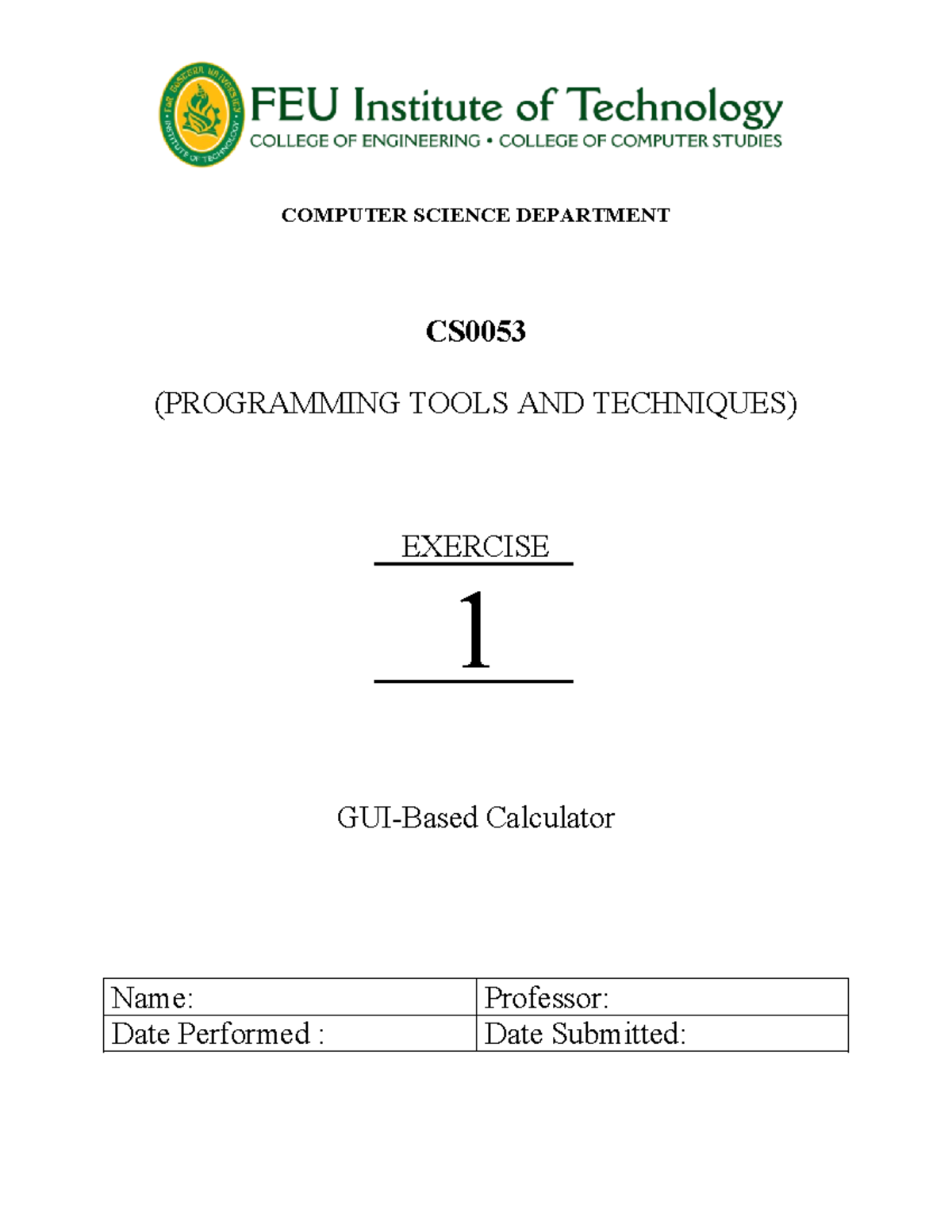 Technical Summative 1 (GUI-Based Calculator) - COMPUTER SCIENCE ...