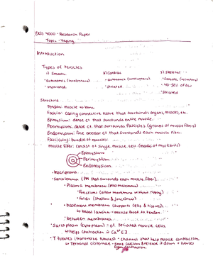 EXSS Physiology- Hormonal Control During Exercise - EXSS 4000 - Studocu