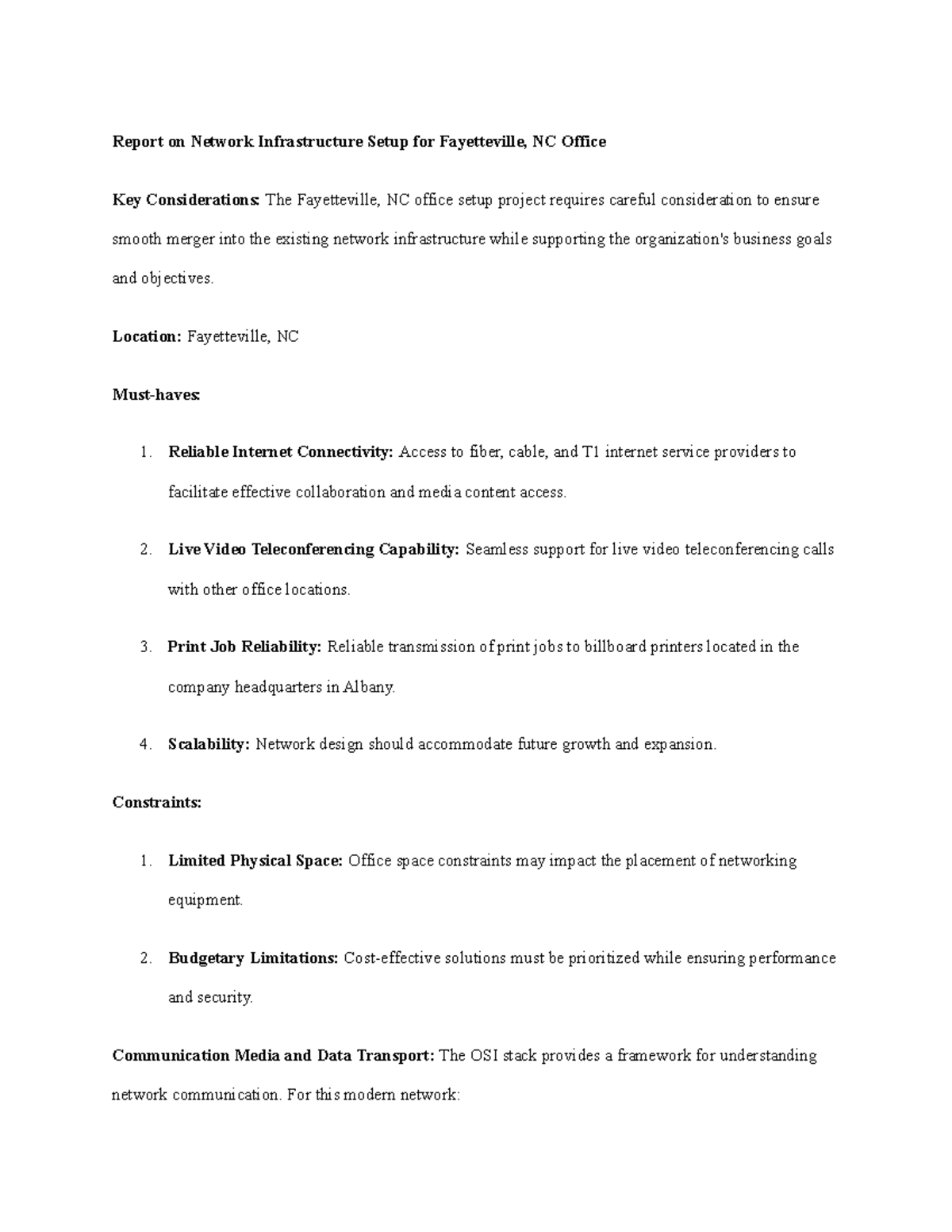 IT 212 Module 3 Milestone One attempt 3 - Report on Network ...