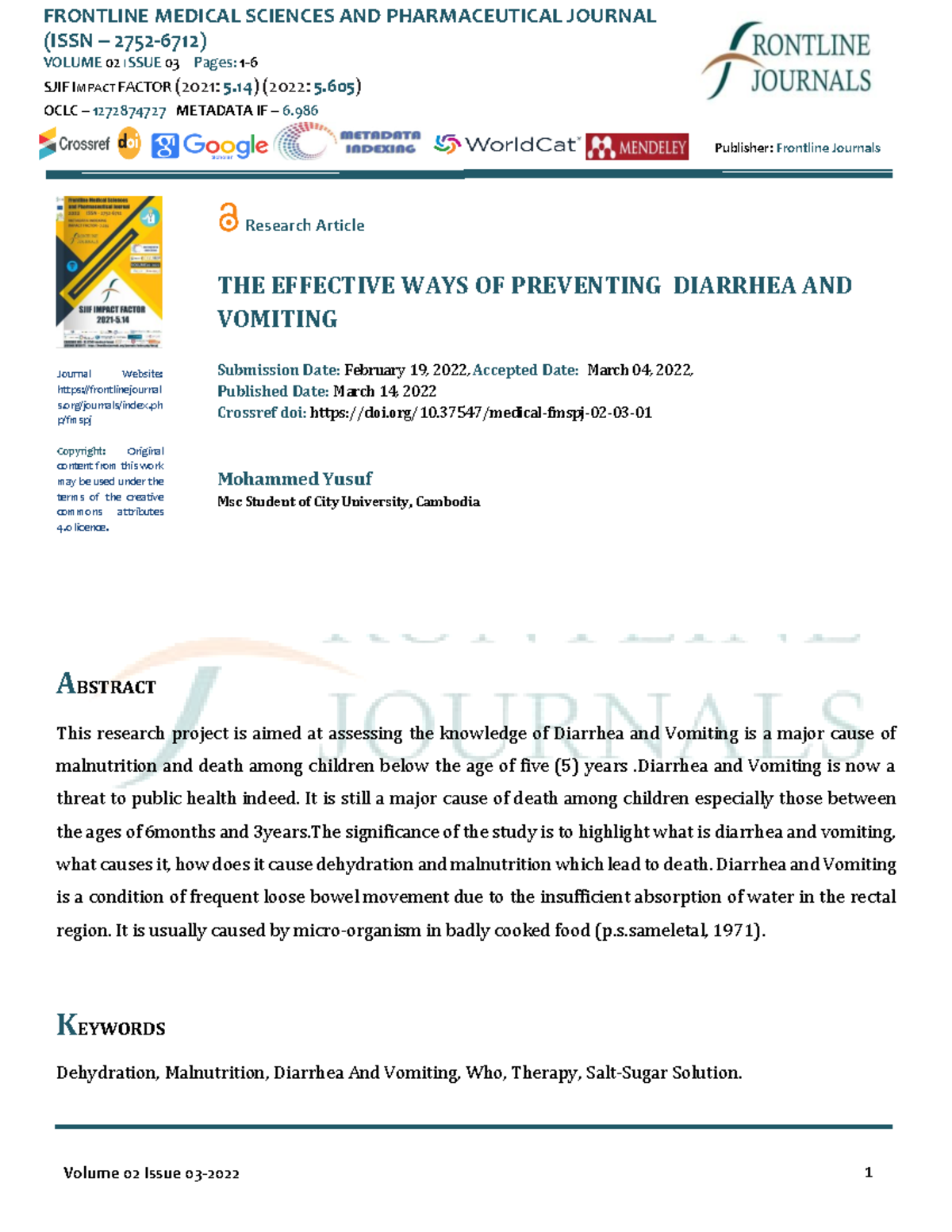 141 - Research tutorial - (ISSN – 2752 - 6712 ) VOLUME 02 ISSUE 03 ...