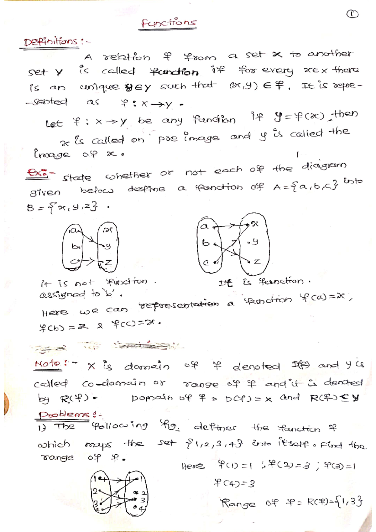 Functions first half - ............ - Discrete mathematics - Studocu