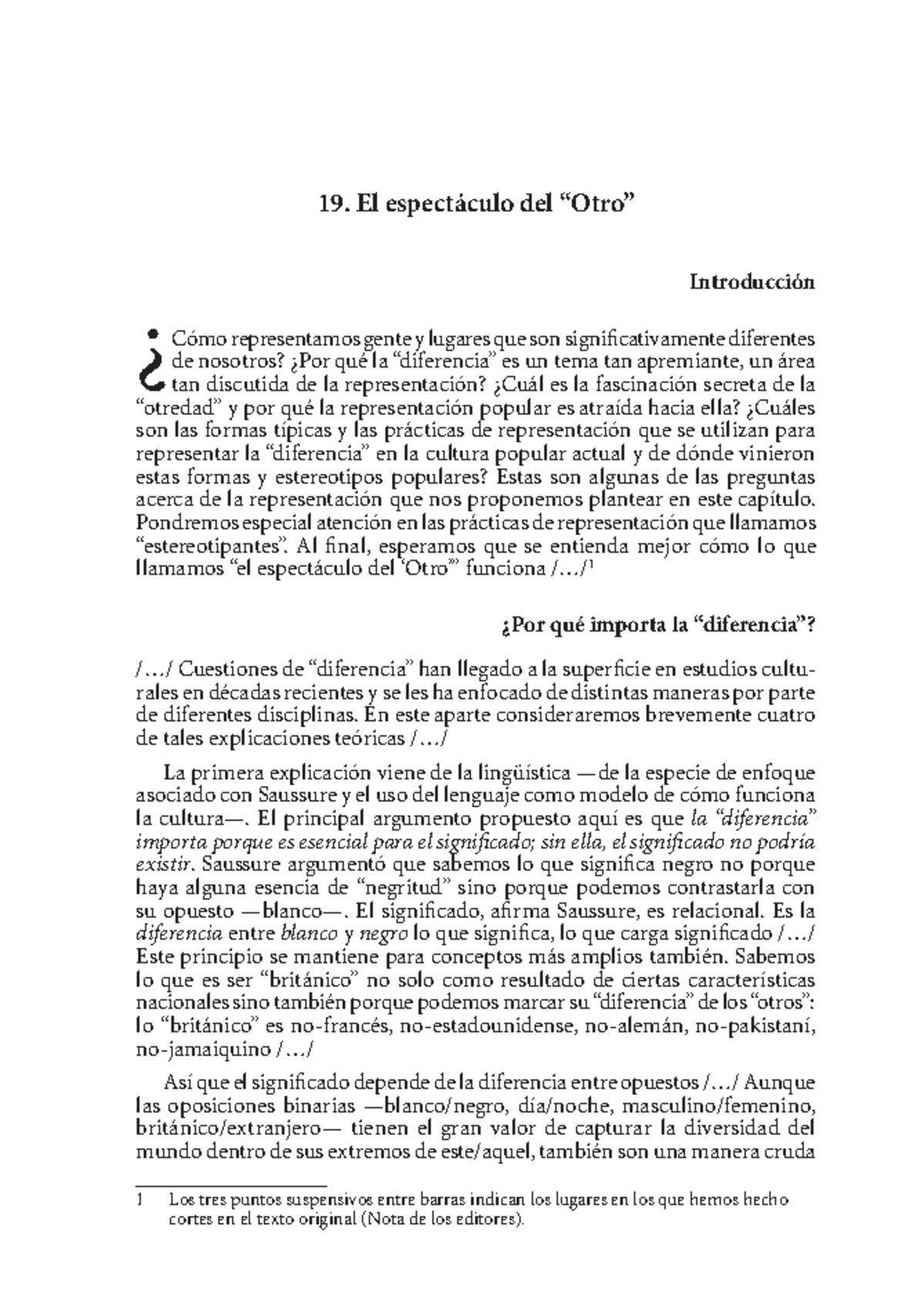1.El espectaculo del otro, FC1 - 19. El espectáculo del “Otro ...
