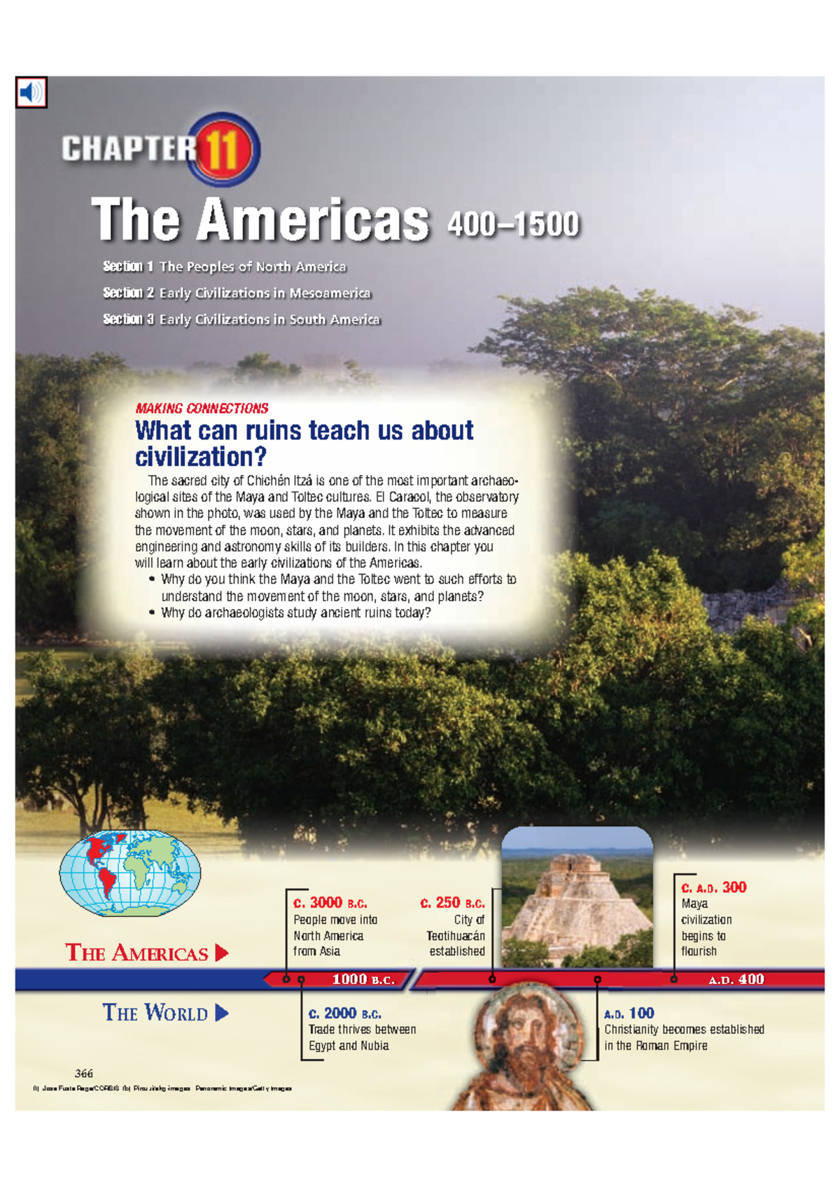 Textbook Ch 11 The Americas 400 - 1500 - MAKING CONNECTIONS What can ...