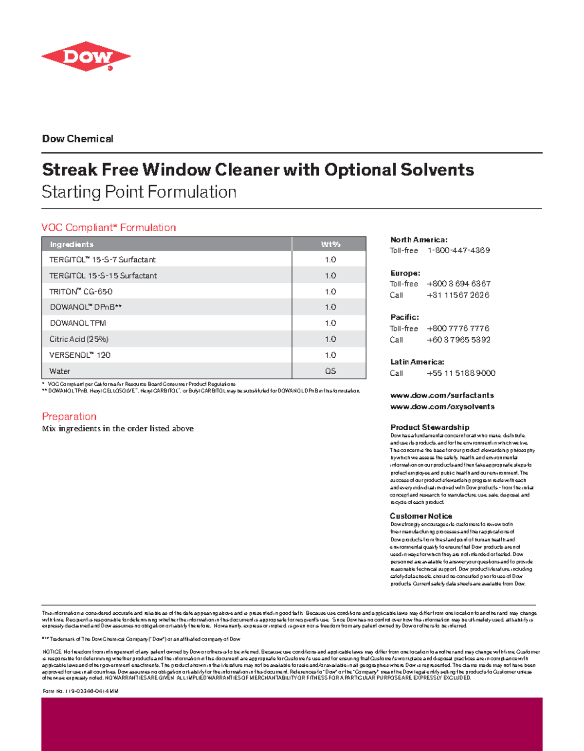 streak free window cleaner with optional solvents - Streak Free Window ...