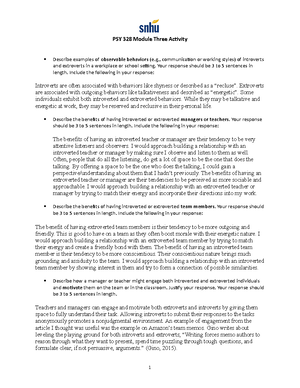 PSY 375 Unit 7- Project Two - Project Two Olivia M. Zurfluh Southern ...