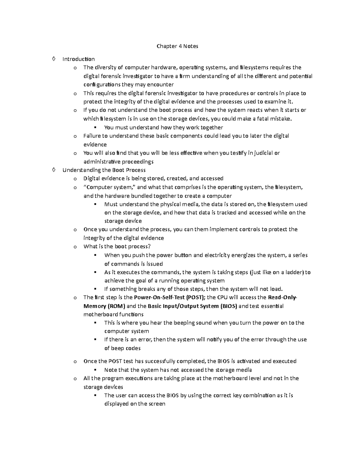 Chapter 4 Notes - Chapter 4 Notes Introduction o The diversity of ...