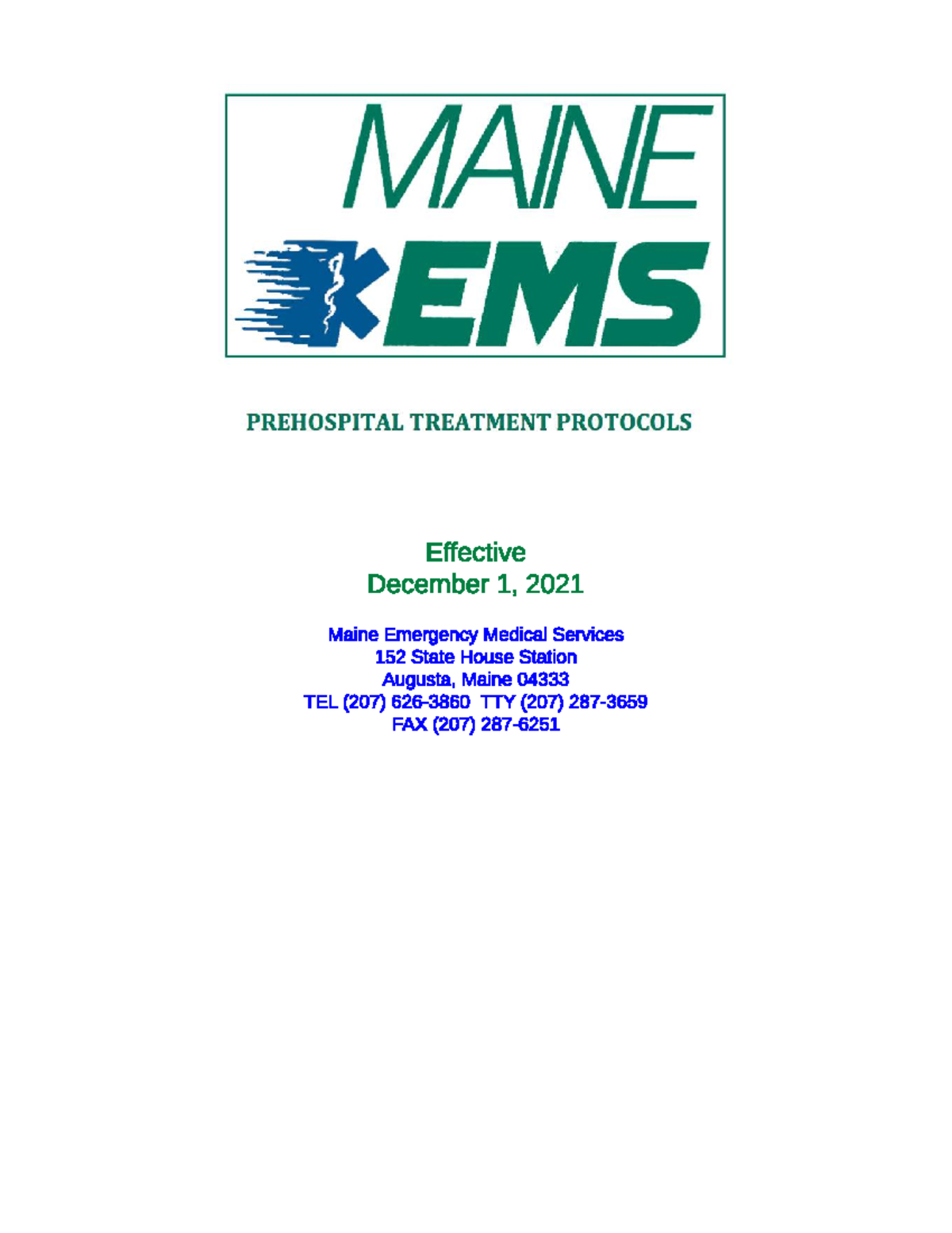Final 2021 Protocol ALL compressed - Effective December 1, 2021 Maine ...