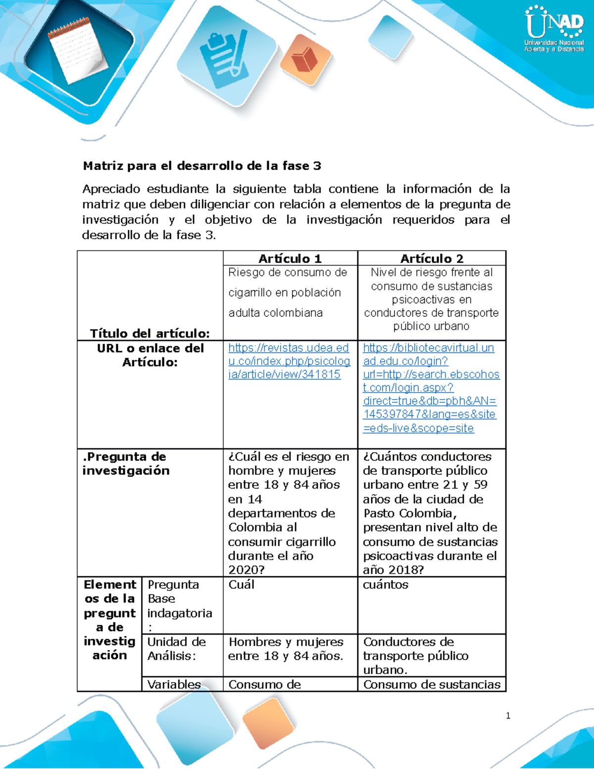 Anexo 2 - Matriz fase 3 - Matriz para el desarrollo de la fase 3 ...