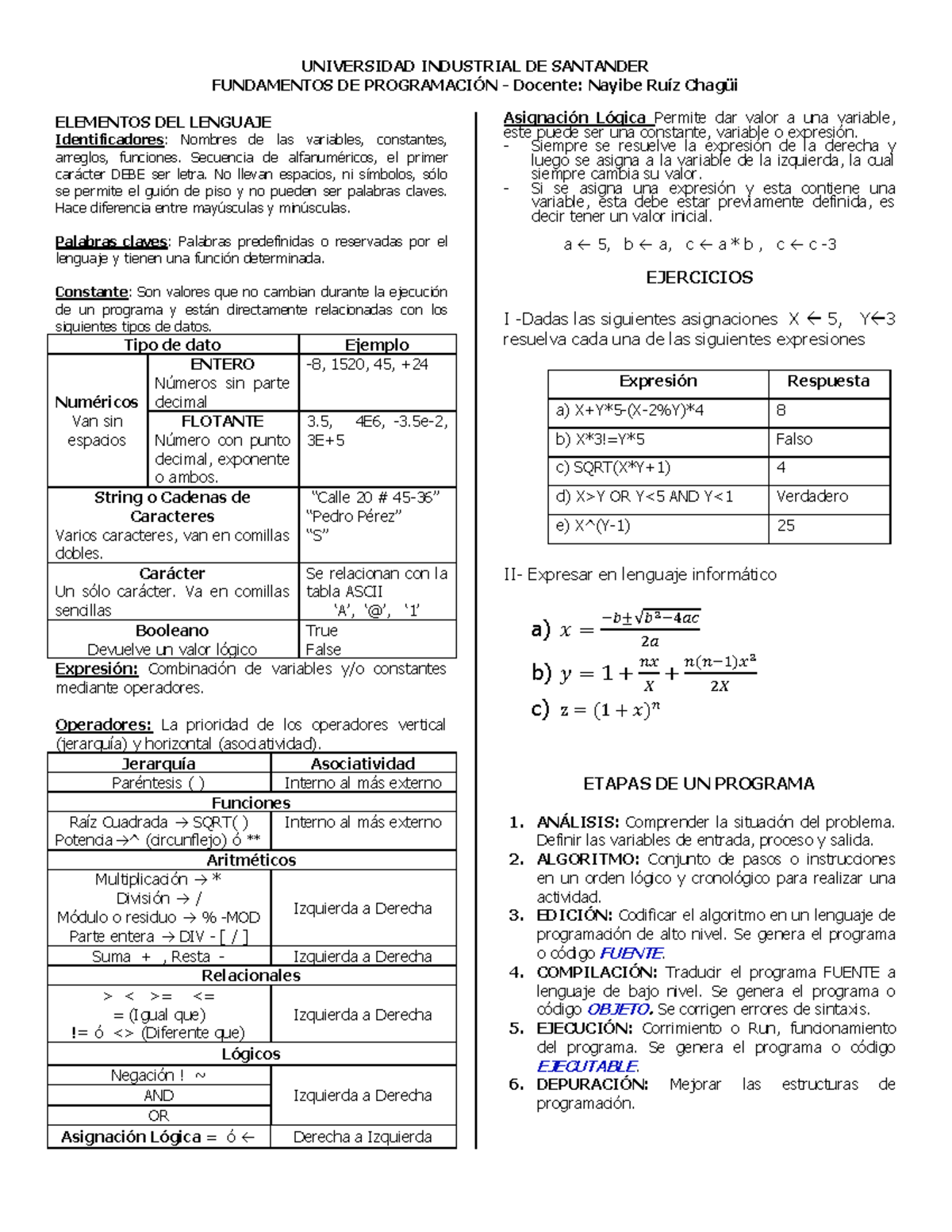 Nacaruiz Fundamentos de algoritmos - UNIVERSIDAD INDUSTRIAL DE ...