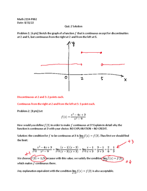 Calculus Ch. 6 Homework Solving Functions - MATH-2114 - Studocu