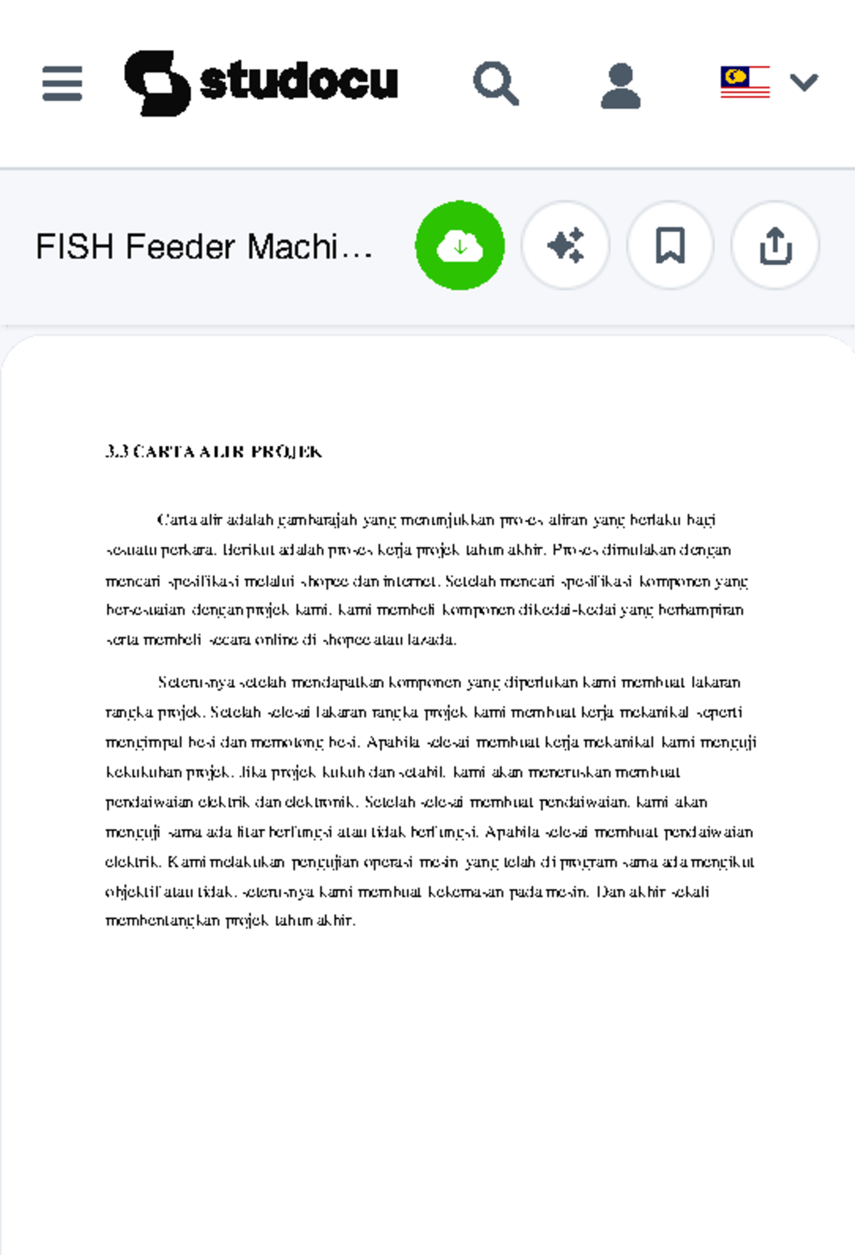 FISH Feeder Machine - PP SIGN - Laporan Projek Diploma Kemahiran ...