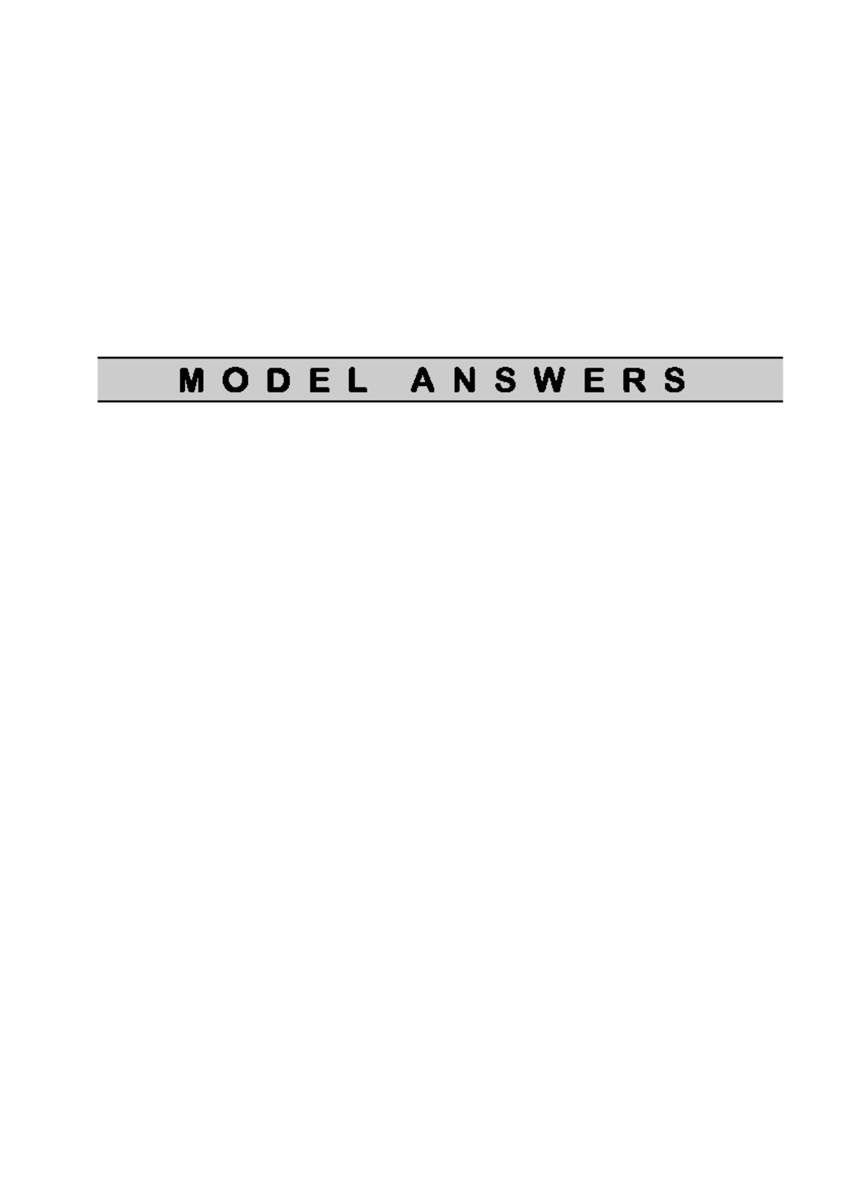 Physics note Answers - M O D E L A N S W E R S A– 2 MODEL ANSWERS ...