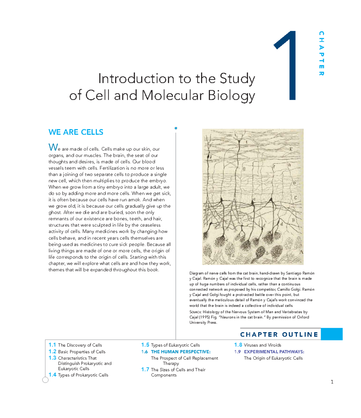 Karps Cell and Molecular Biology Chapter 1 - 1 C H A P T E R O U T L I ...