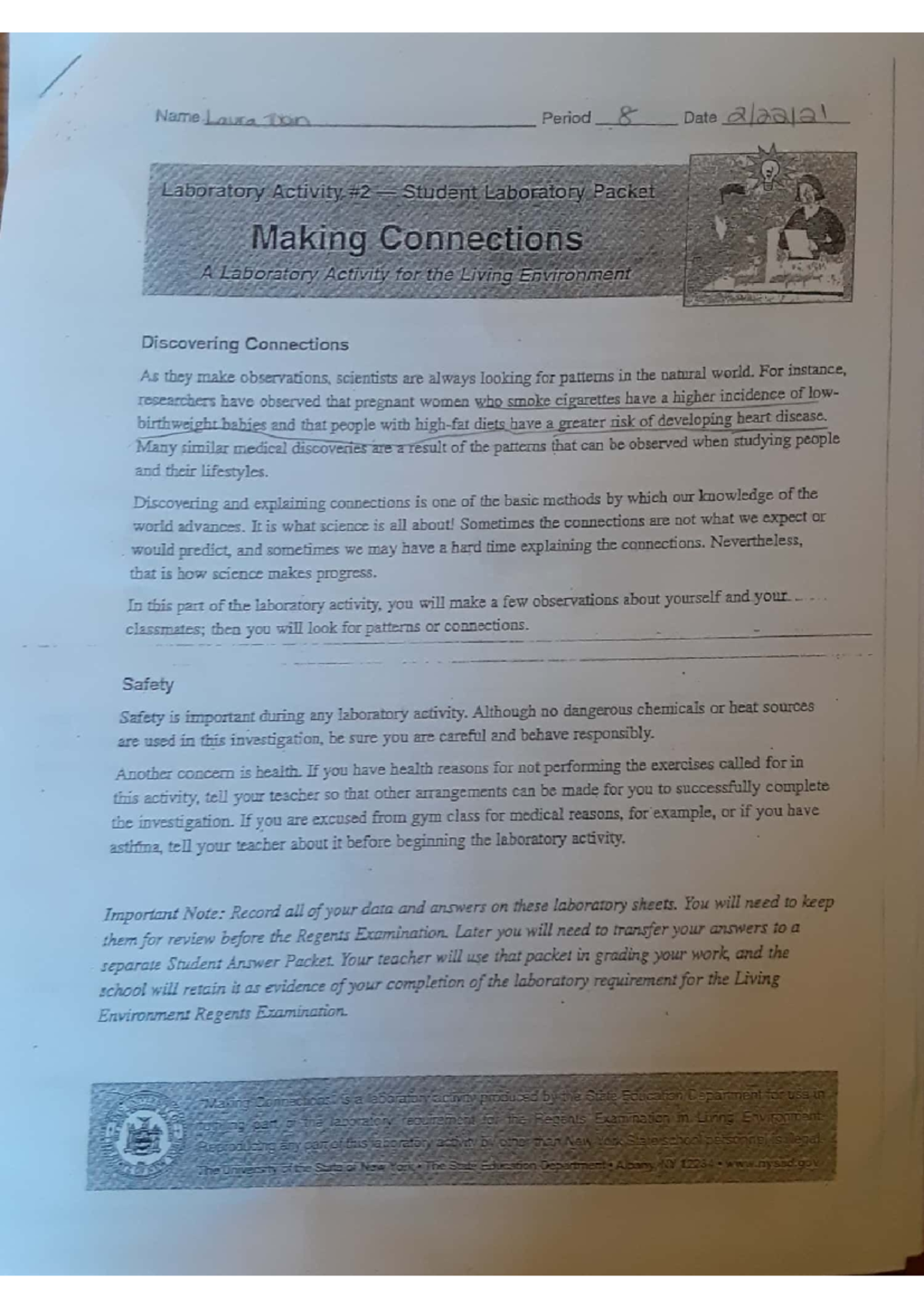 Making connection - regents - Studocu