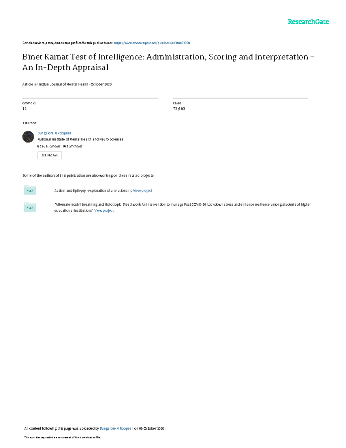 Bkt - Binet Kamat test administration, scoring and assessment - See ...