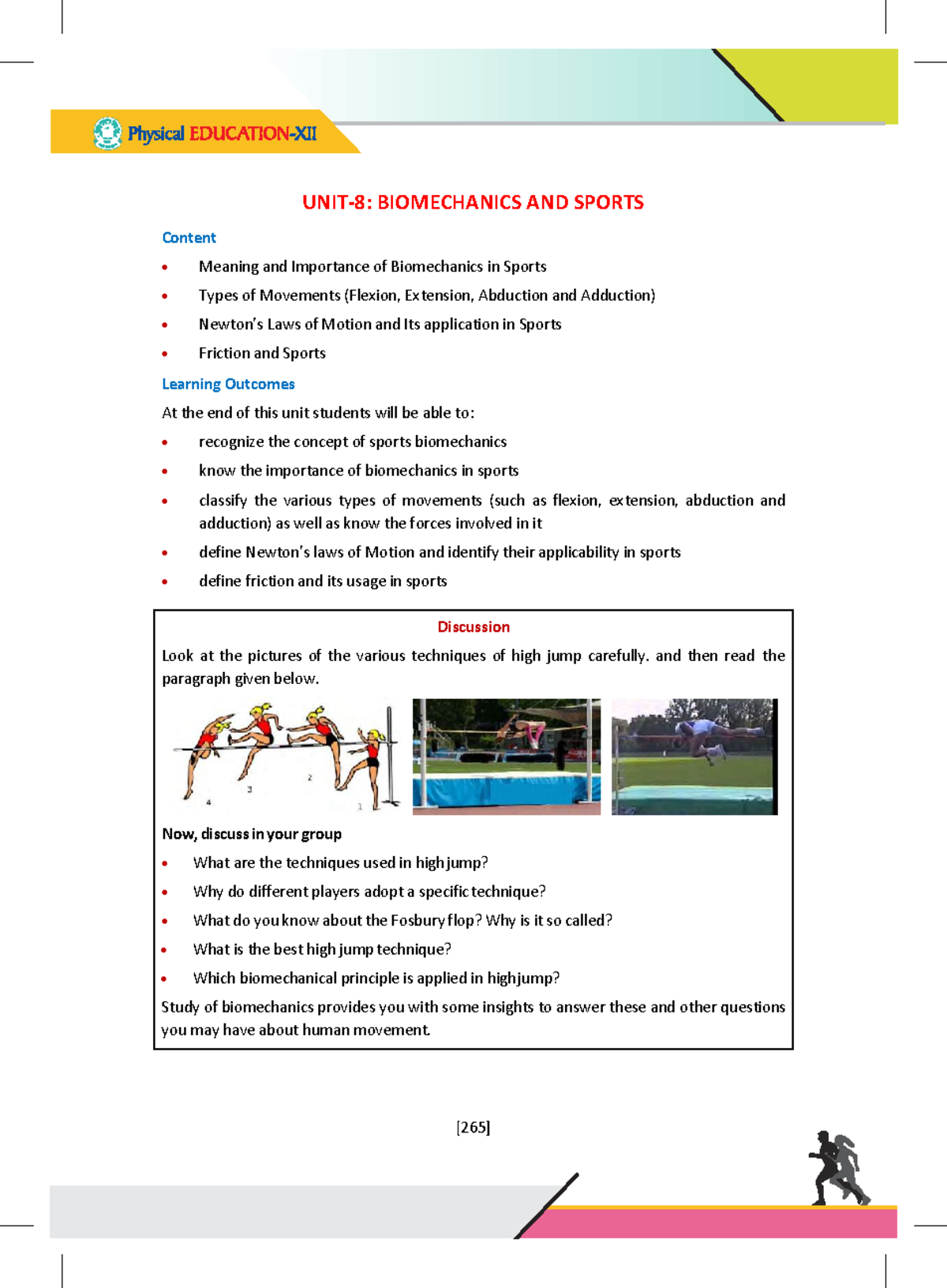 Biomechanics & Sports - UNIT-8: BIOMECHANICS AND SPORTS Content Meaning ...