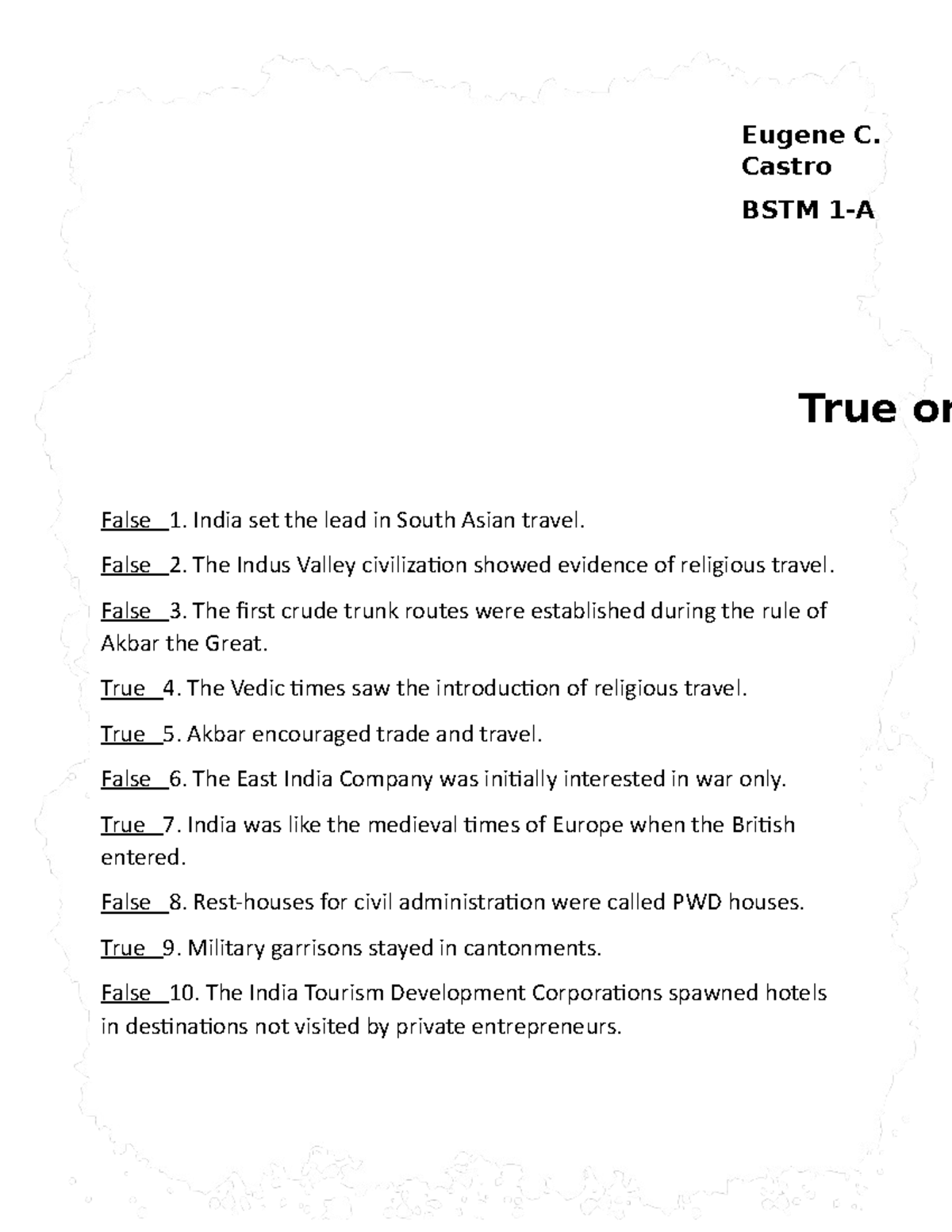 Doc3 - LAWS RELEVANT TO TOURISM PLANNING Learning Objectives - After ...