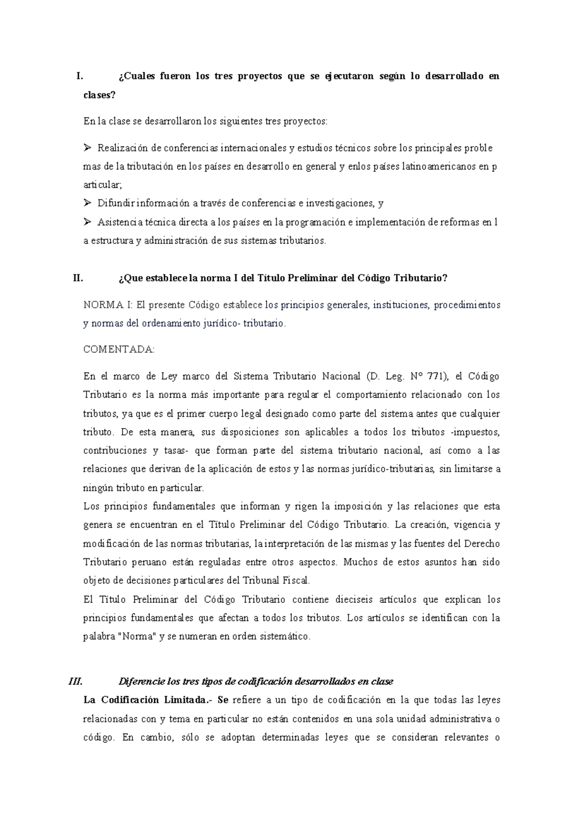 Cuales~1 - cddddd - I. ¿Cuales fueron los tres proyectos que se ...