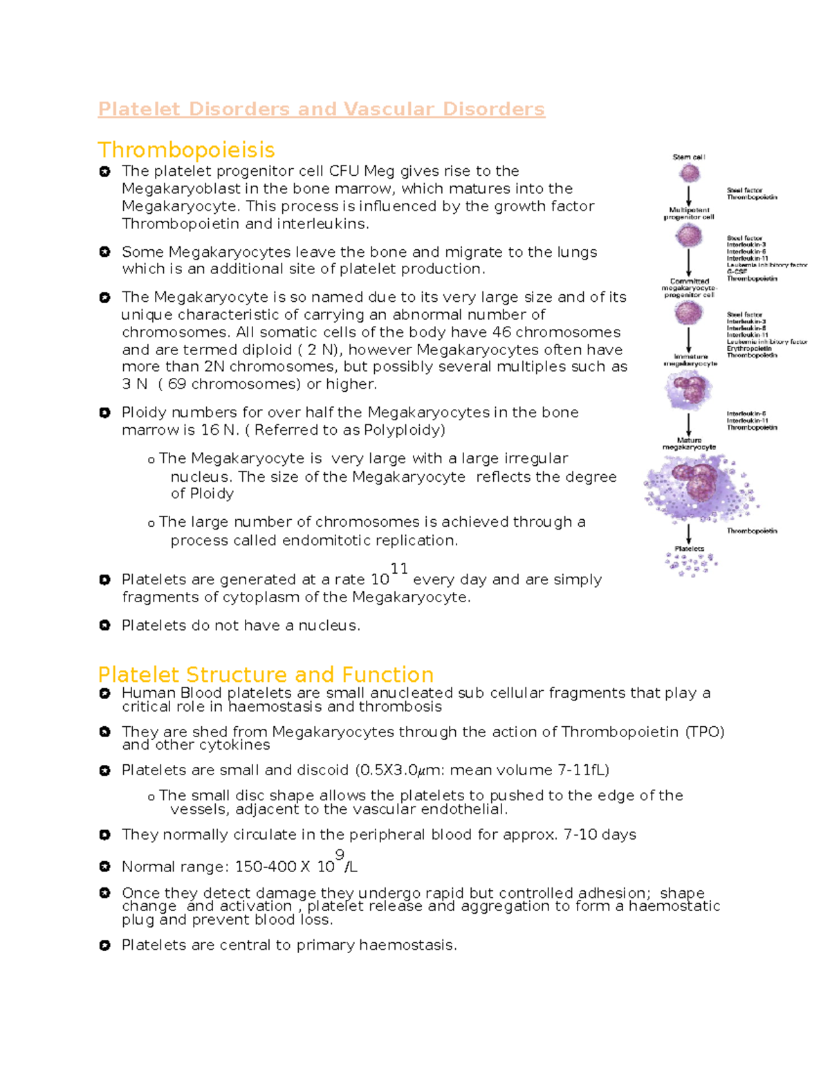 Platelet Disorders and Vascular Disorders - Platelet Disorders and ...