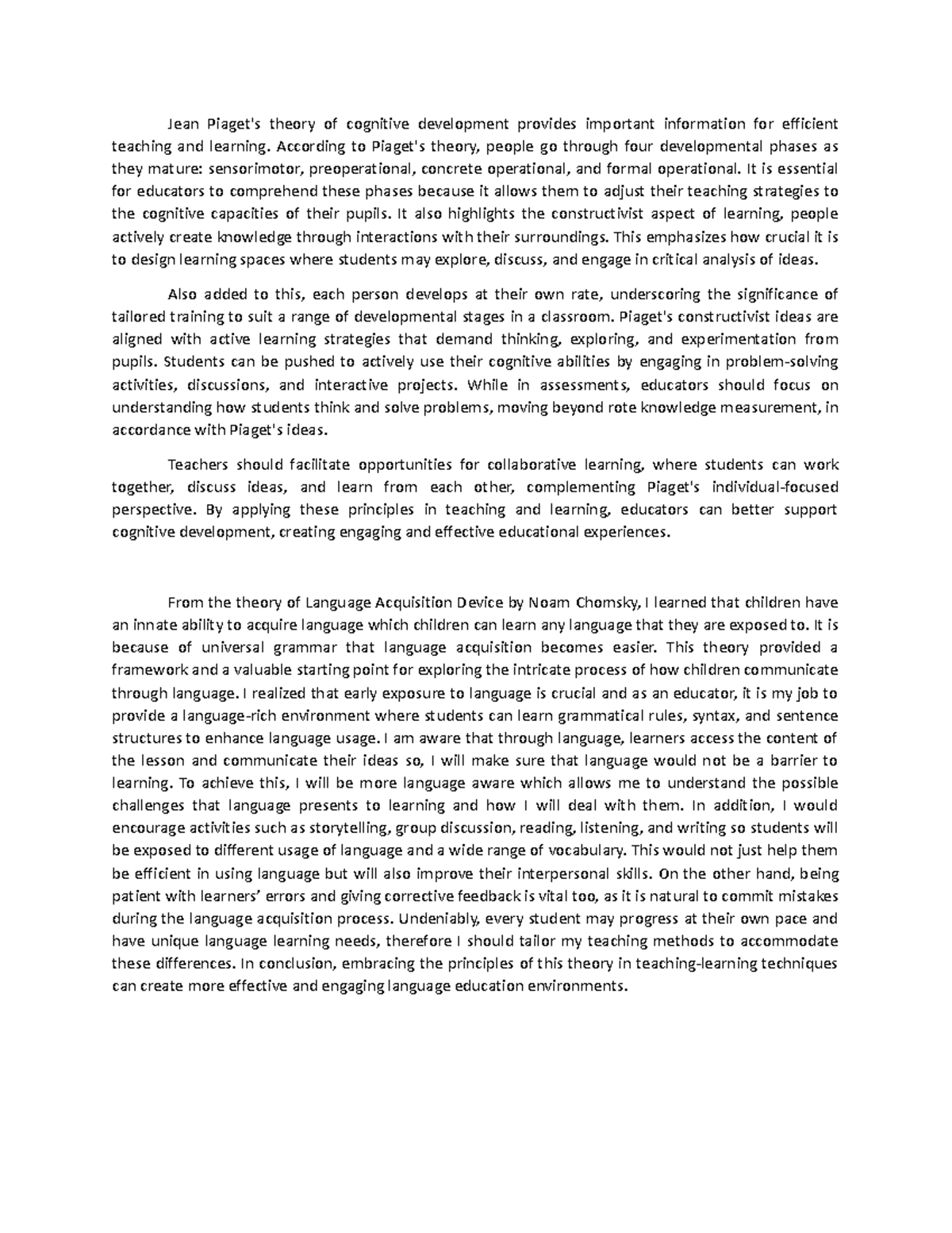 Cognitive-development-theory - Jean Piaget's theory of cognitive ...