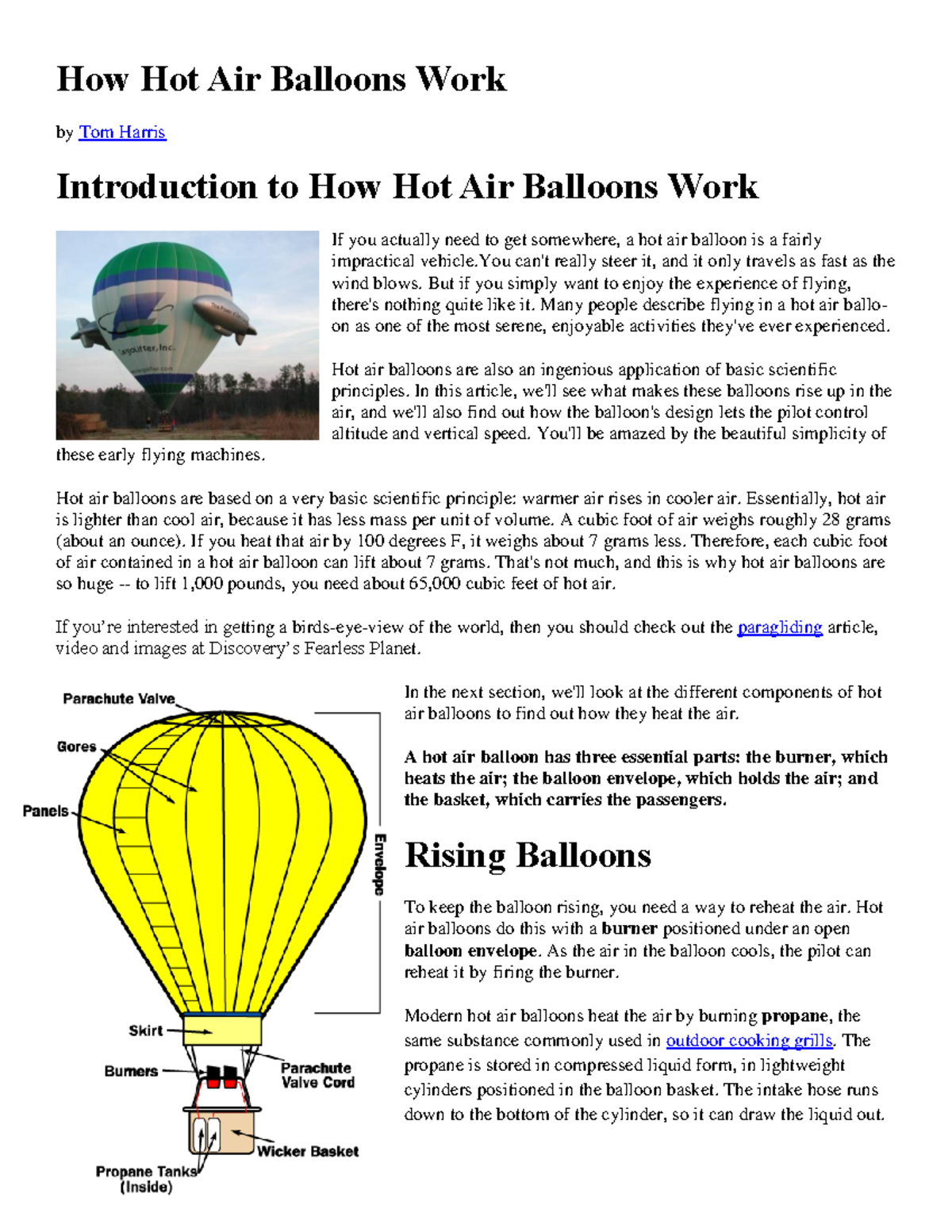 01+Reading+How+Hot+Air+Balloons+Work - How Hot Air Balloons Work by Tom ...