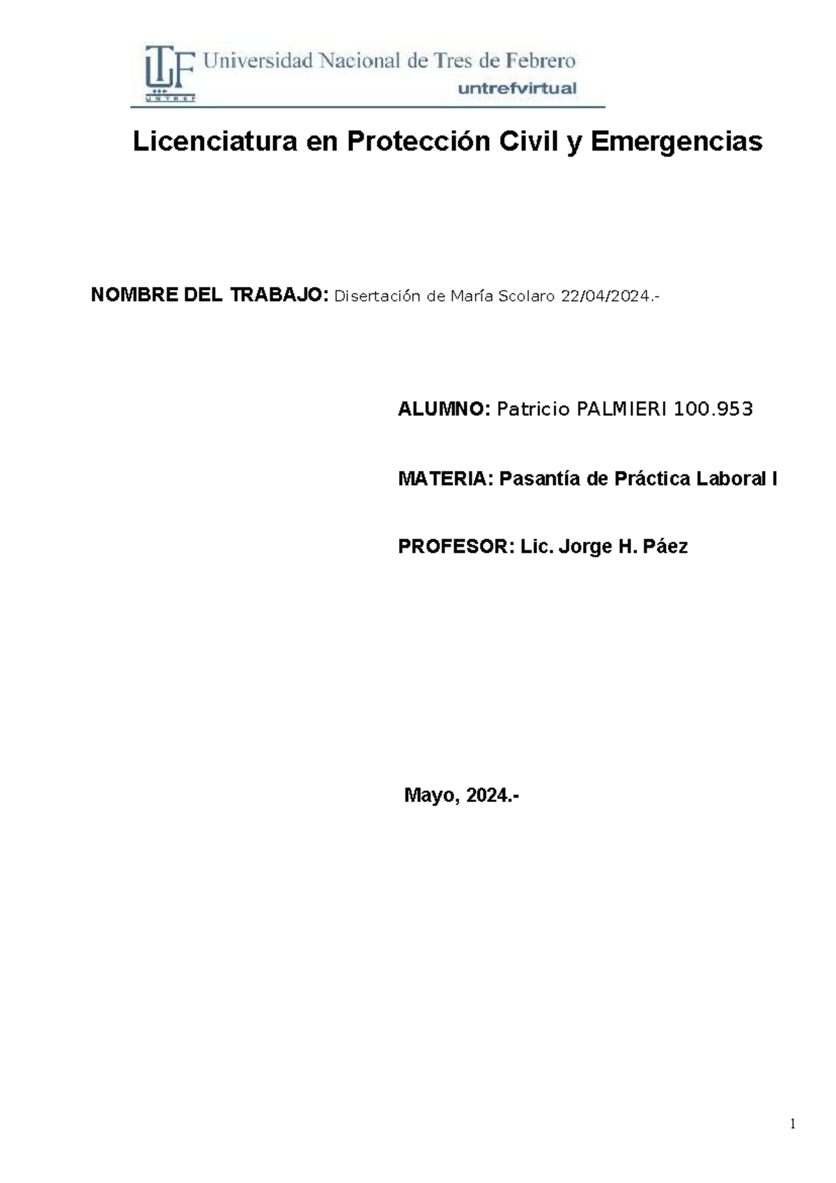 Disertación de María Scolaro 22-04 - ALUMNO: Patricio PALMIERI 100 ...