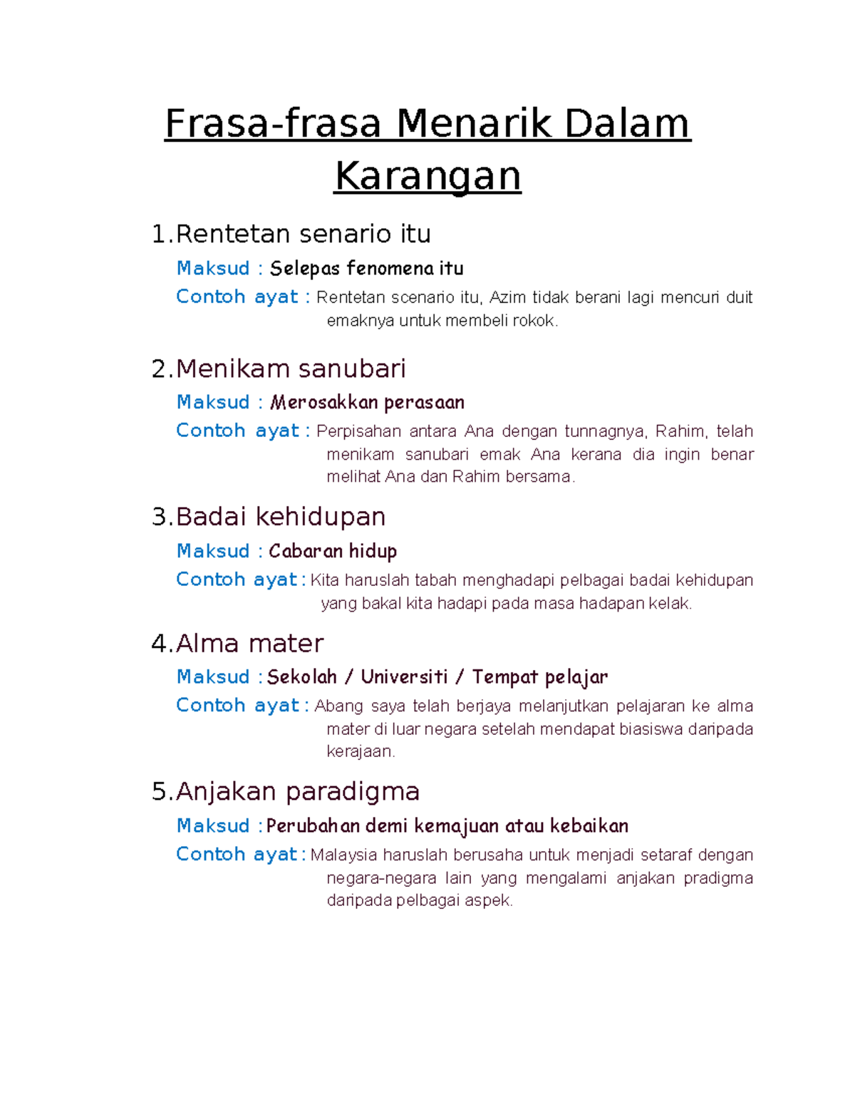 60432323 Frasa frasa menarik - Frasa-frasa Menarik Dalam Karangan 1 ...