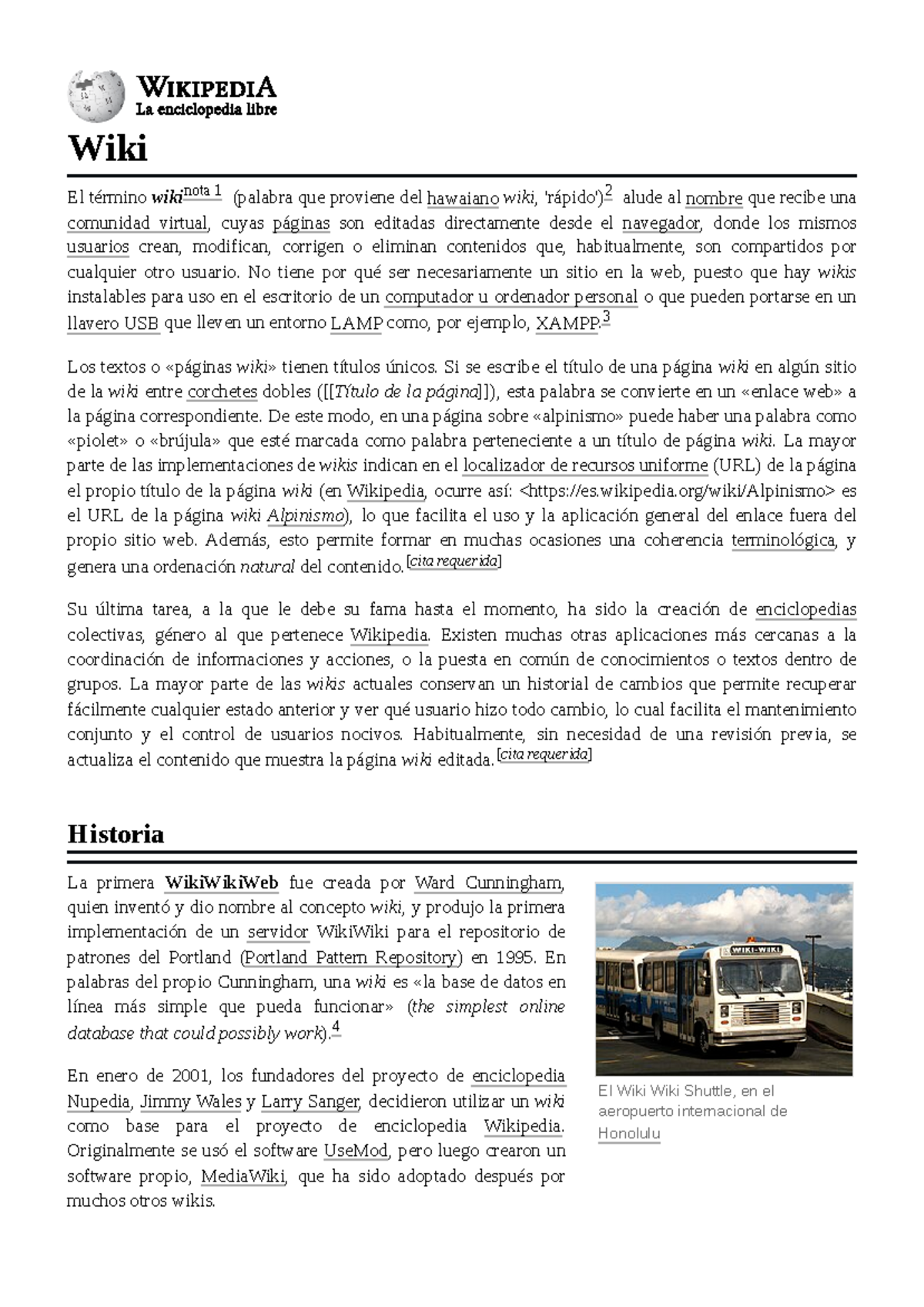 Wiki - resumen de wikipedia - El Wiki Wiki Shuttle, en el aeropuerto ...