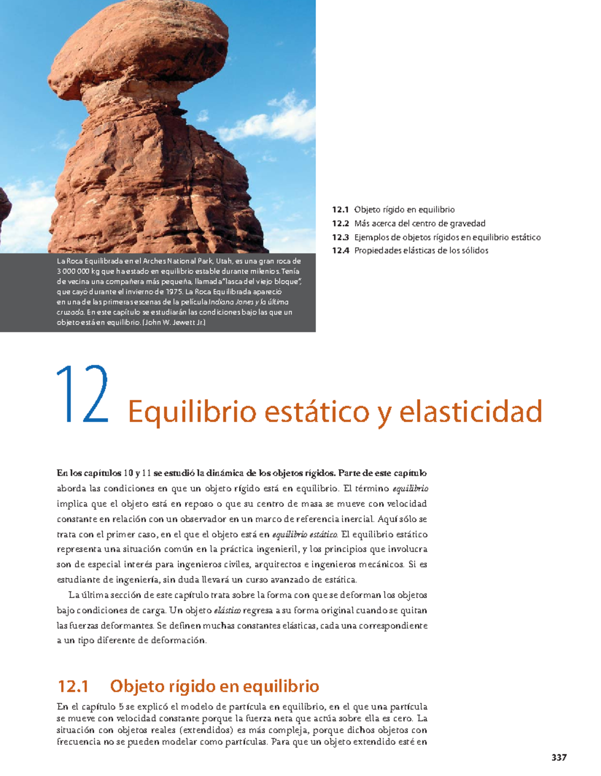 Cap I Elasticidad - En los capítulos 10 y 11 se estudió la dinámica de ...