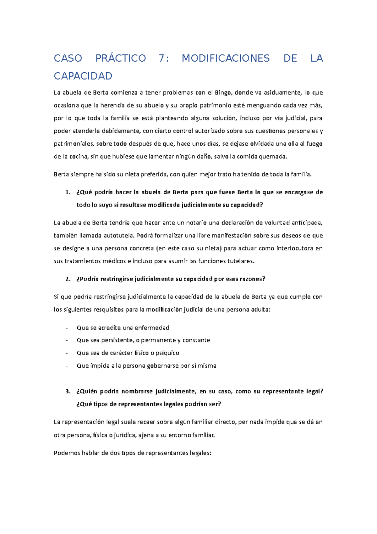 Caso Práctico 7 Caso Derecho Caso PrÁctico 7 Modificaciones De La