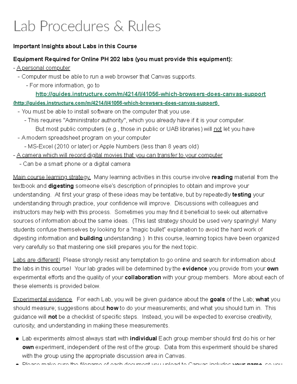 Lab Instructions - Lab Procedures & Rules Important Insights about Labs ...