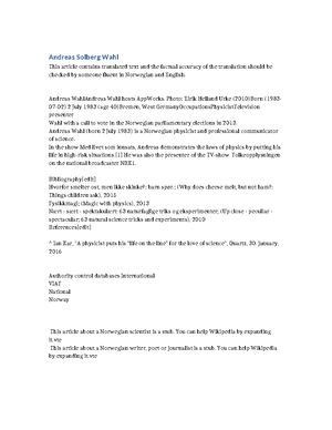 English 190 Milestone One Workbook - Nese, Italy This article does not ...