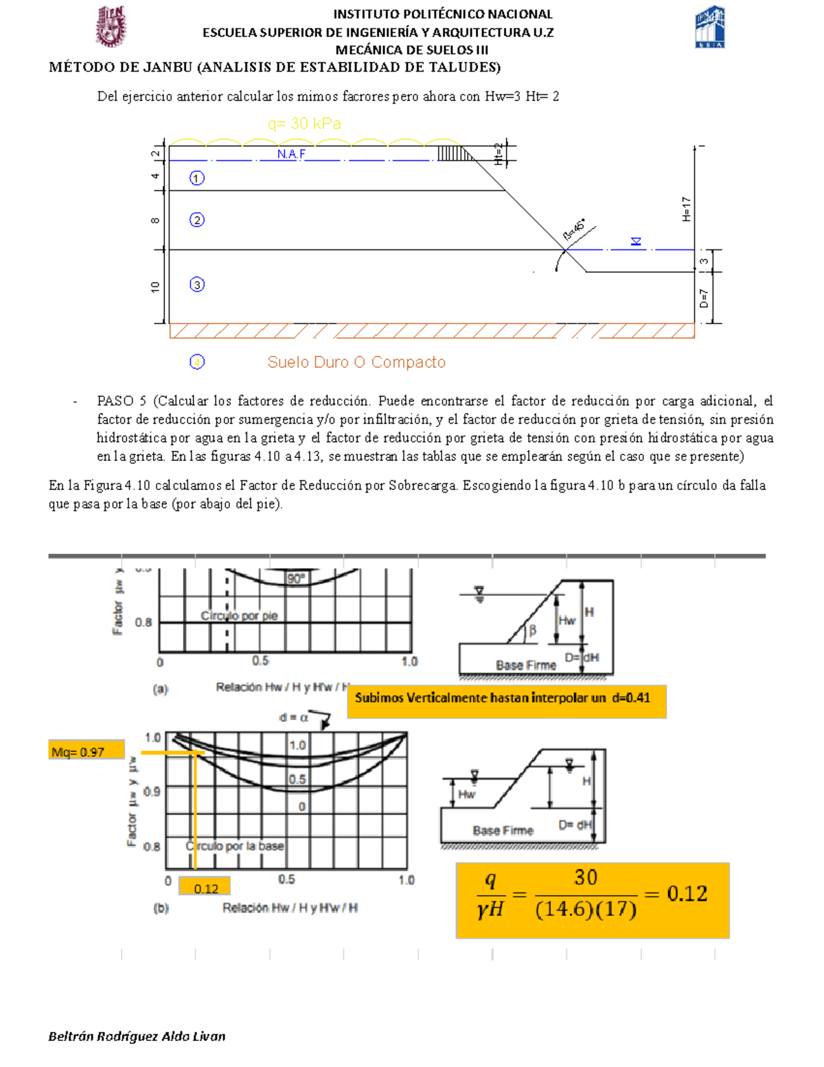 Método DE Janbu 1 - Apuntes 1,2 - ESCUELA SUPERIOR DE INGENIERÍA Y ...