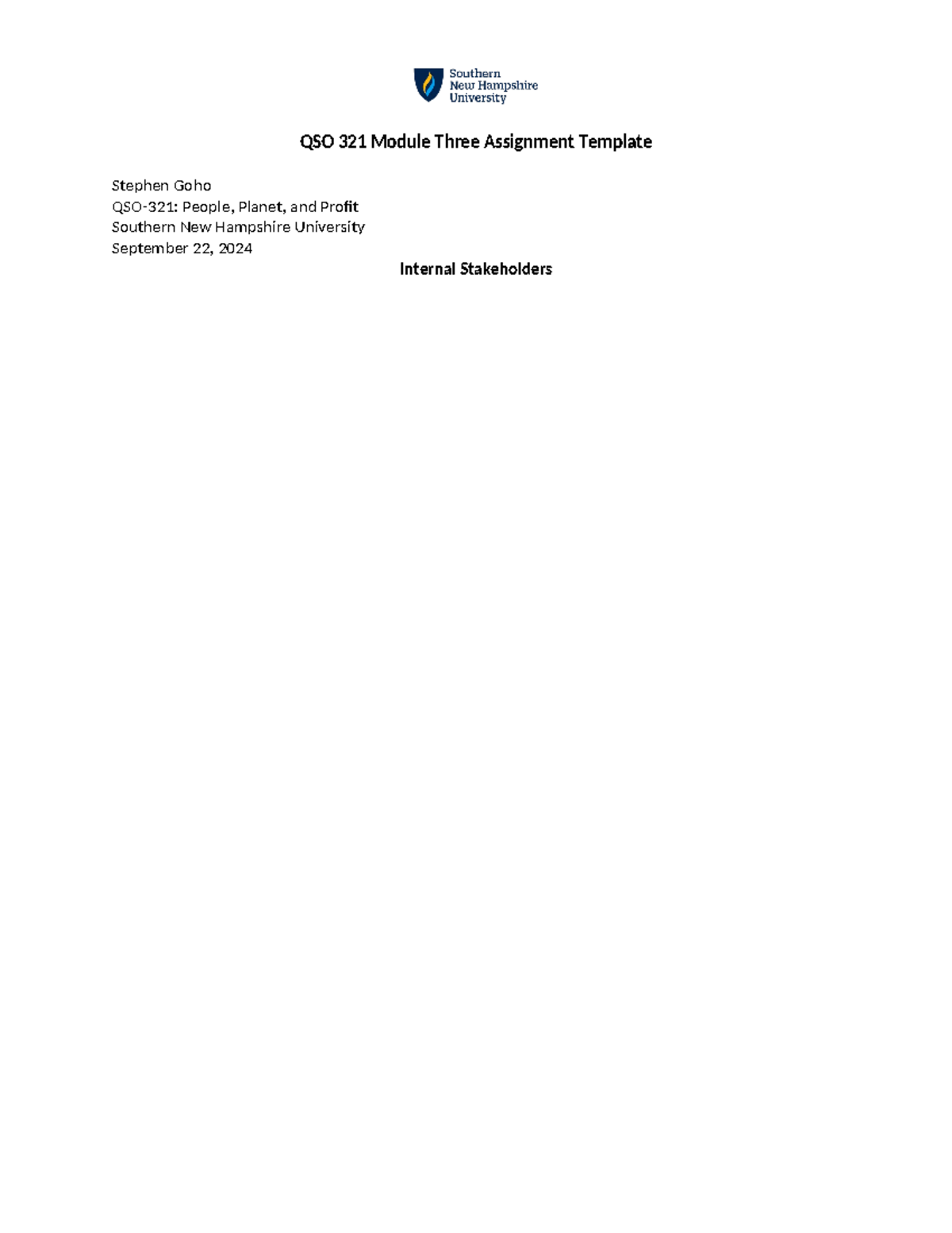 QSO 321 Module Three Assignment Template Goho - QSO 321 Module Three ...